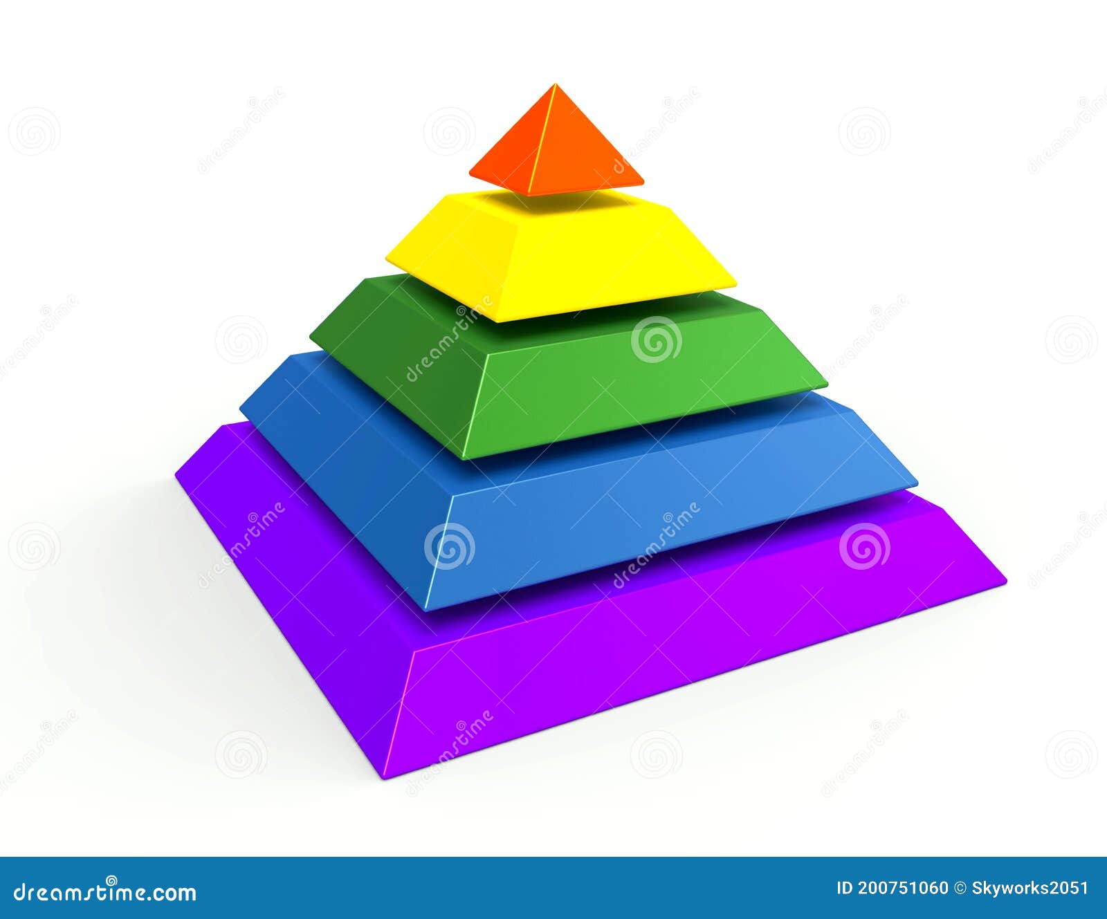 Pyramid. Five Elements Strategy. Business Infographics. Pyramid Chart ...