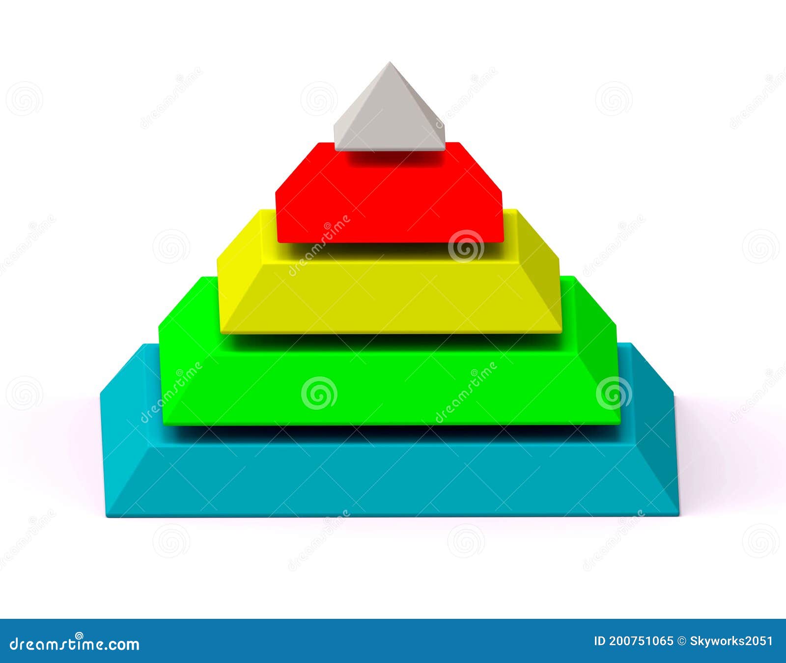 Pyramid. Five Elements Strategy. Business Infographics. Pyramid Chart ...