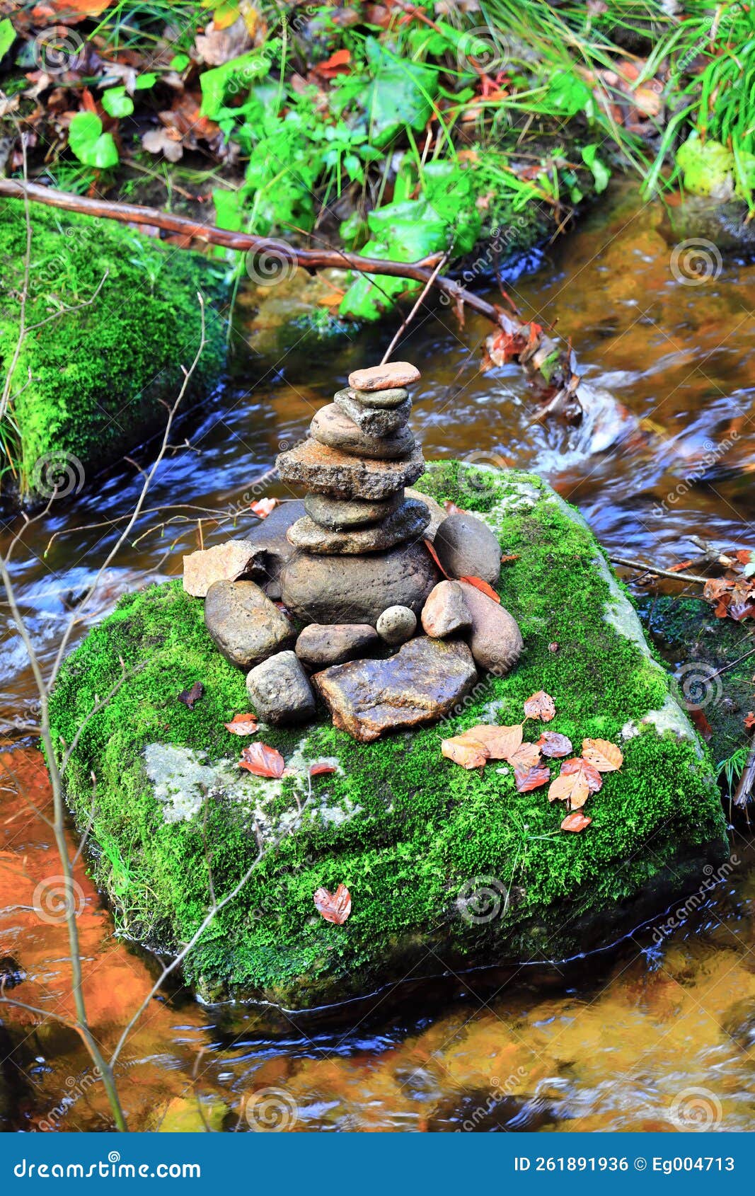 Pyramid From Flat Stones On A Sandy Beach Stock Photo | CartoonDealer ...