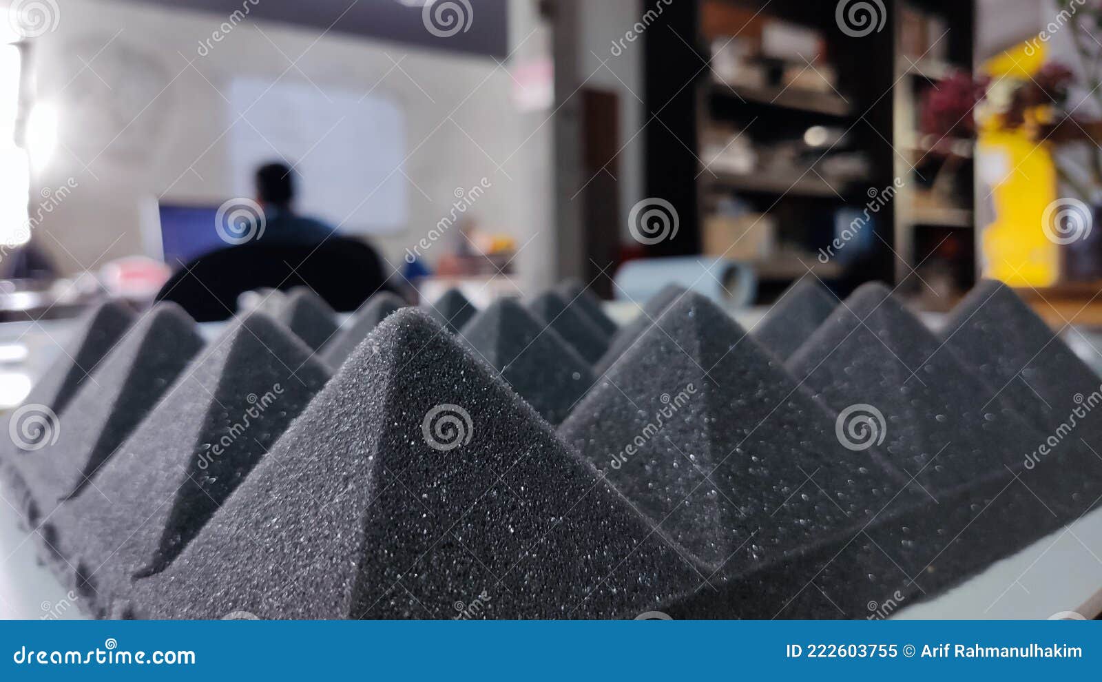 PYRAMID FOAM for MOCK UP stock image. Image of mock - 222603755