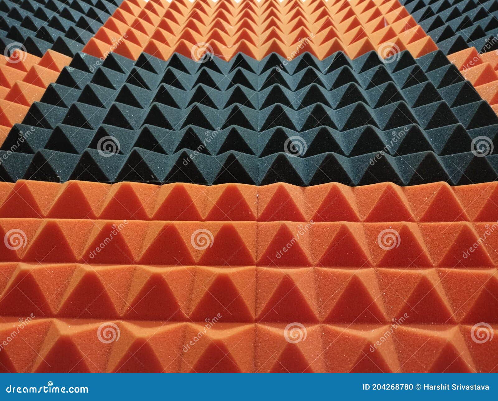The Pyramid Formations of the Sound Panel Board Absorb Most of the High ...