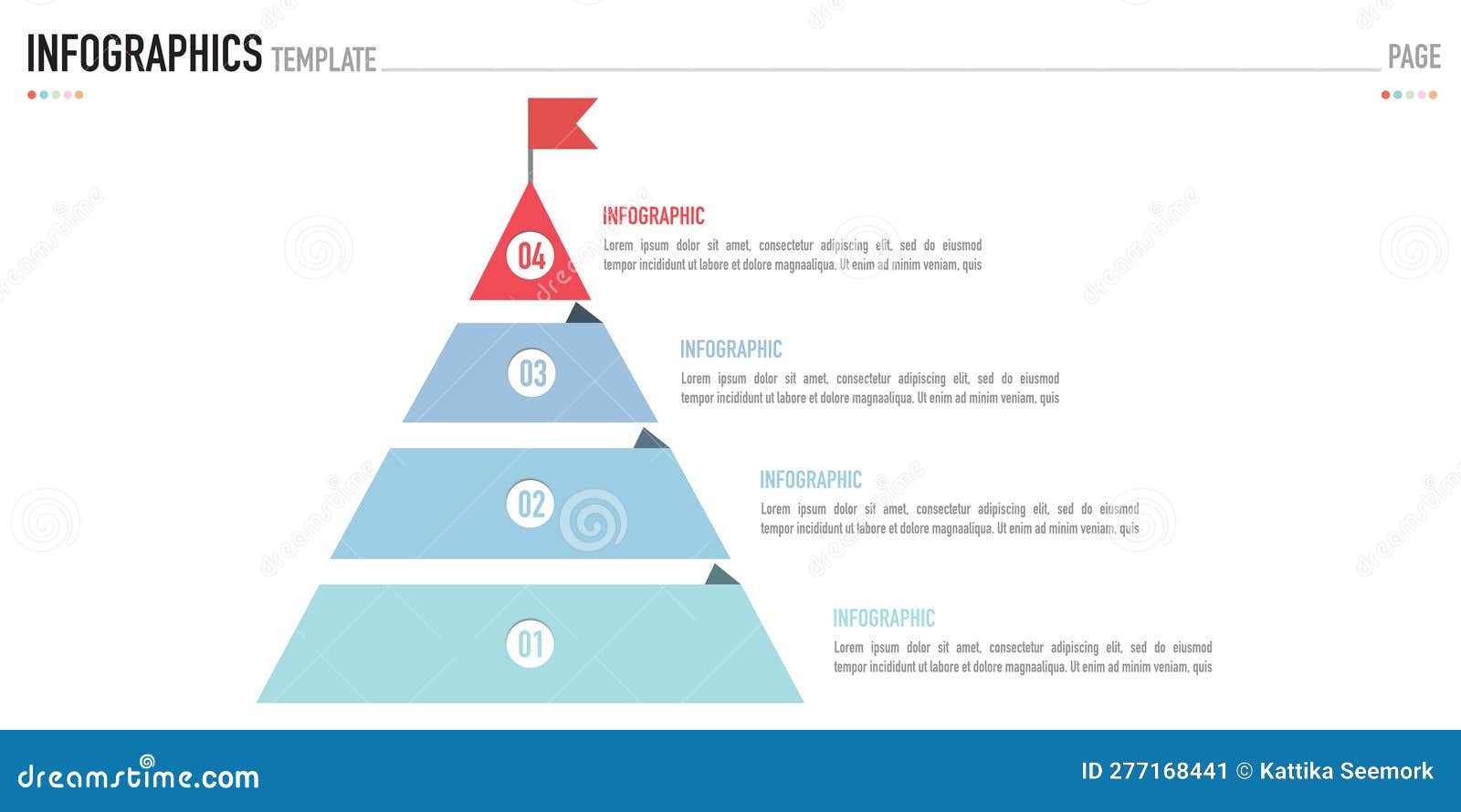 Pyramid Or Funnel Template Infographic With Pyramid Puzzle Jigsaw ...