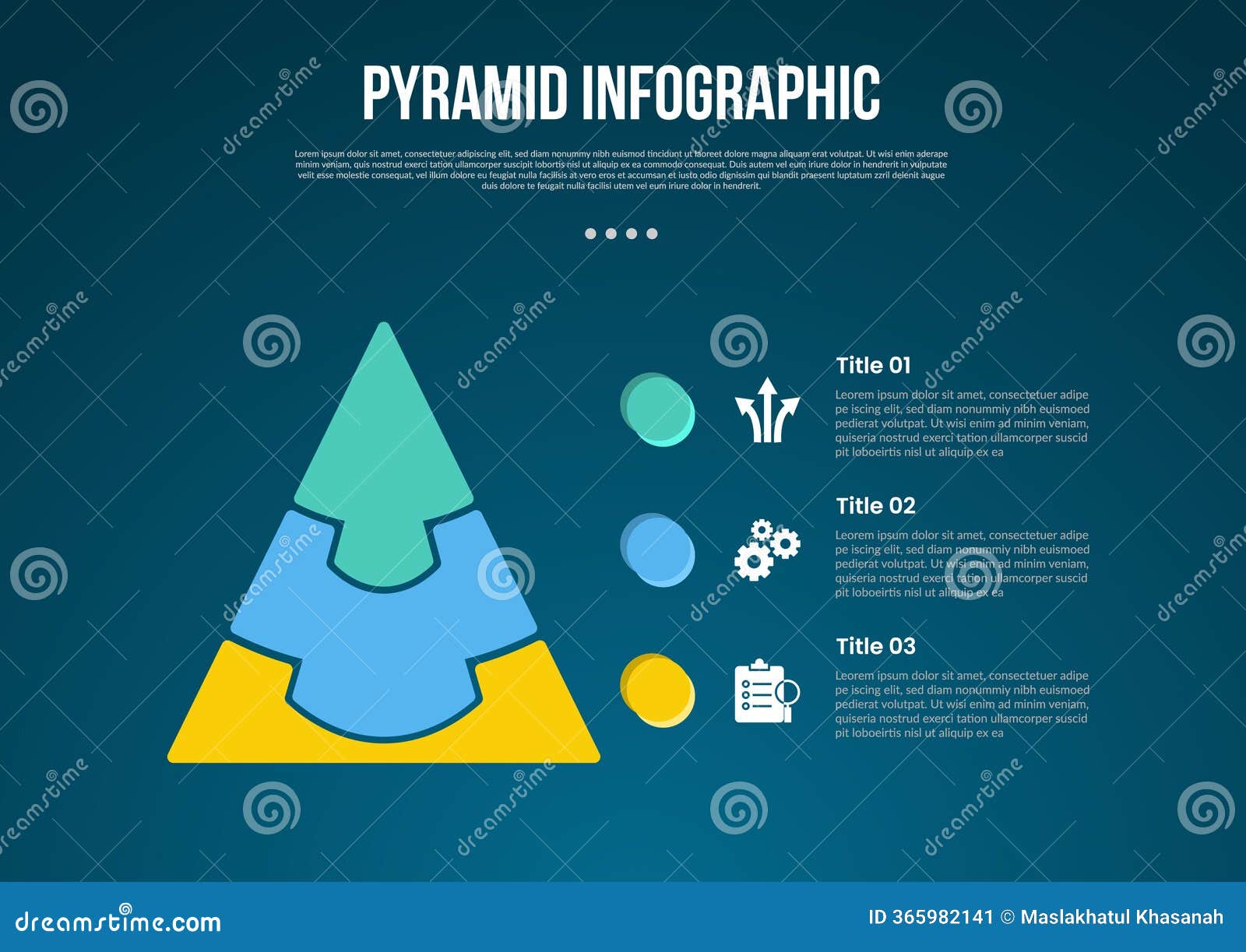 Pyramid Or Funnel Template Infographic With Pyramid Puzzle Jigsaw ...