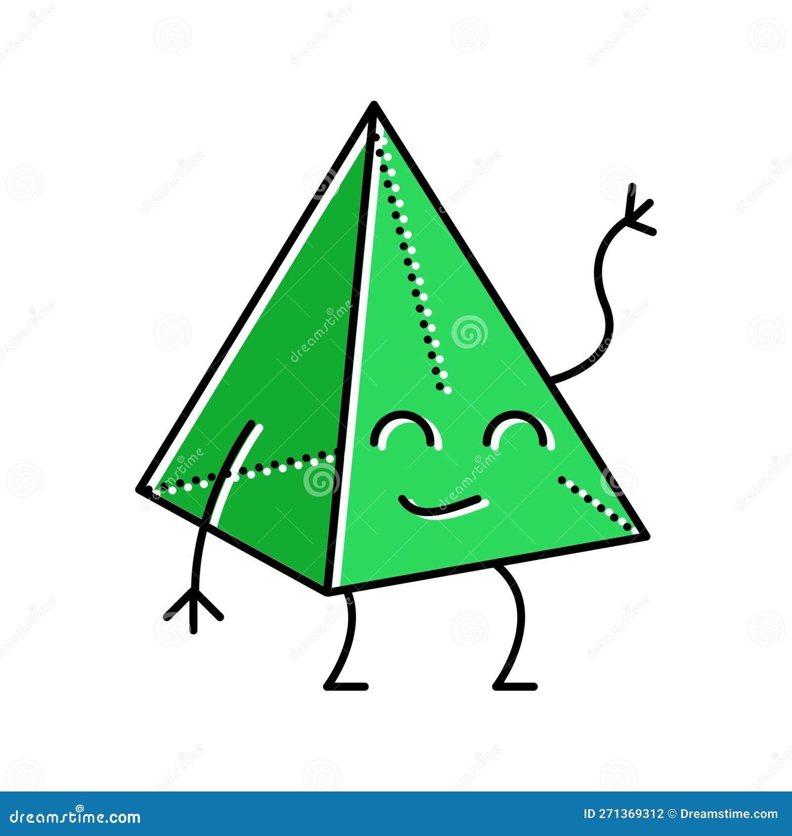 Pyramid Geometric Shape Character Color Icon Vector Illustration Stock ... Pyramid Geometric Shape Character Color Icon Vector Illustration Stock ...