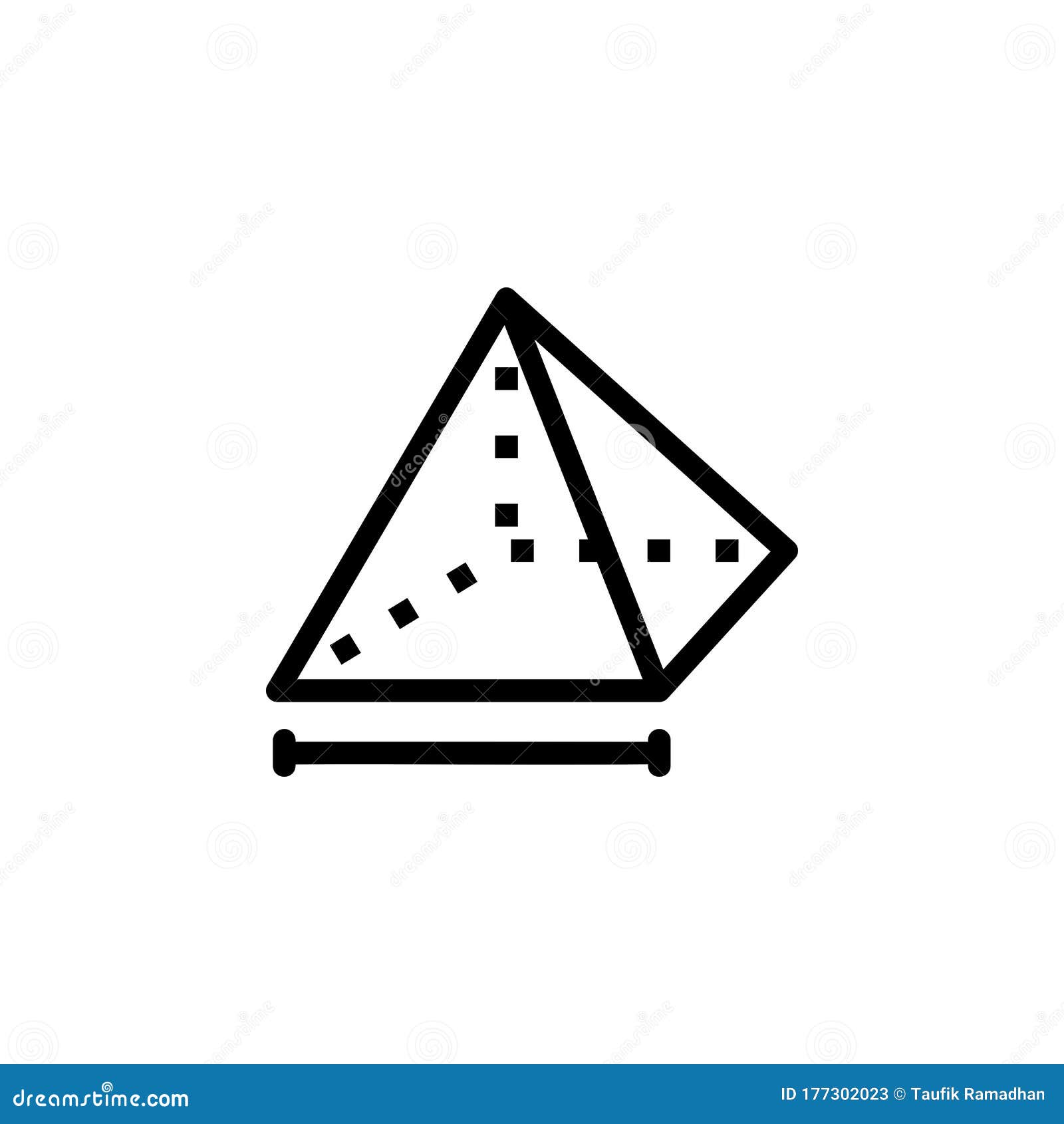 Pyramid, Geometry and Mathematics Icon. Perfect for Application, Web ...