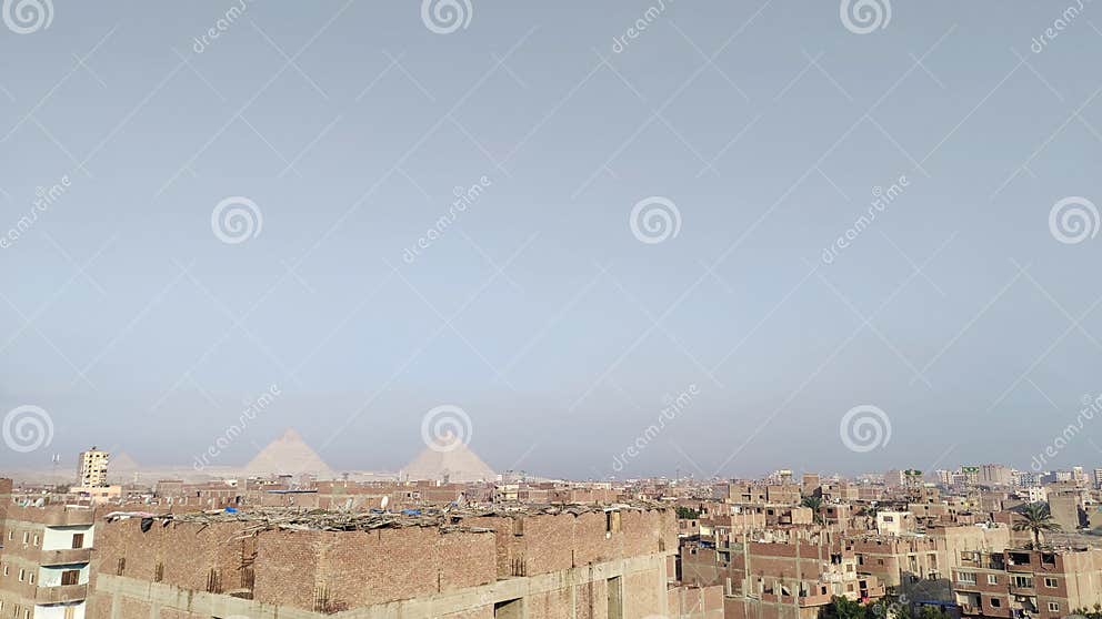 Pyramid Ghiza Cairo stock photo. Image of building, city - 264953500