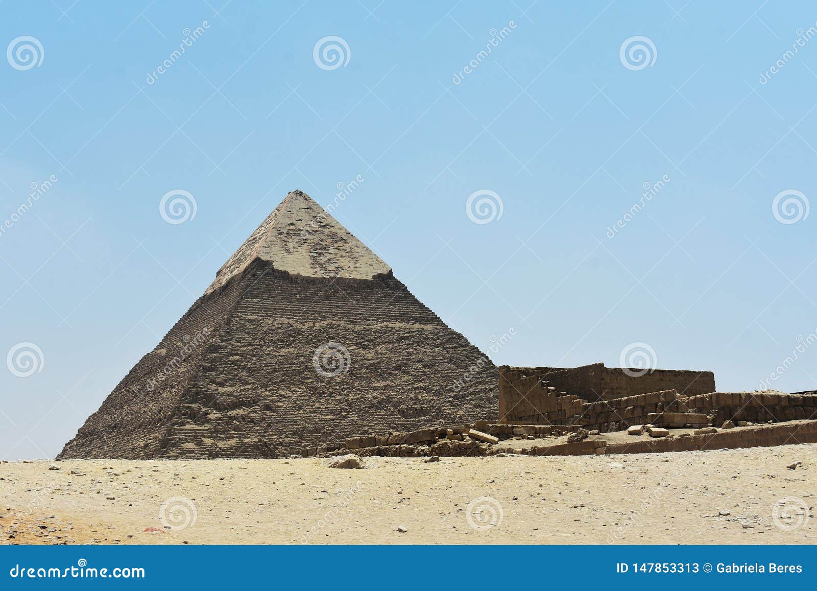 The Pyramid of Giza, Cairo, Egypt. Stock Image - Image of civilization ...