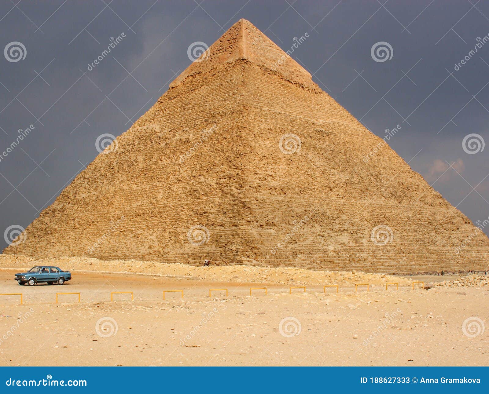 Pyramid in Giza stock image. Image of landmark, history - 188627333