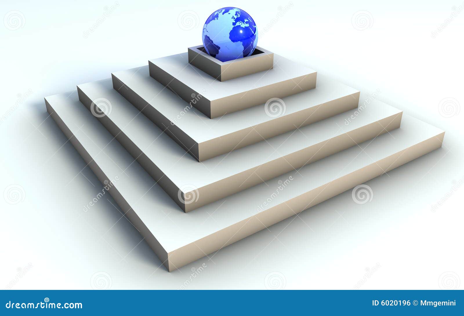 Pyramid Globe (earth) Picture. Image: 6020196