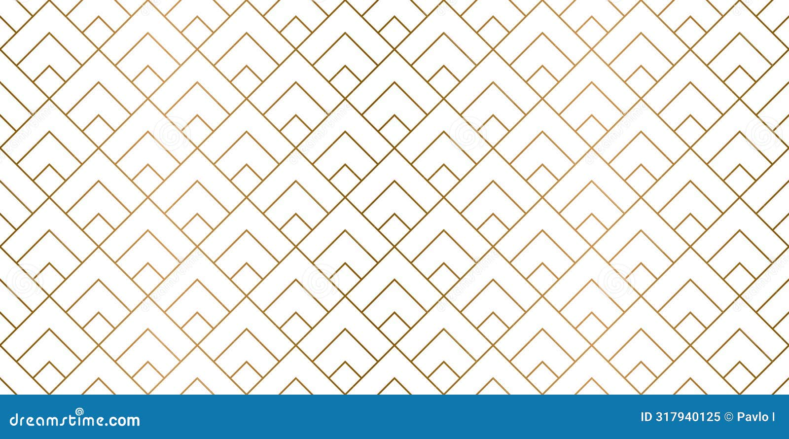 Pyramid Gold Seamless Pattern, Repeat Reticulated Line Abstract ...