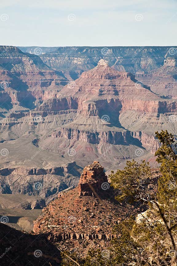 Pyramid at Grand canyons stock photo. Image of park, stone - 14908606