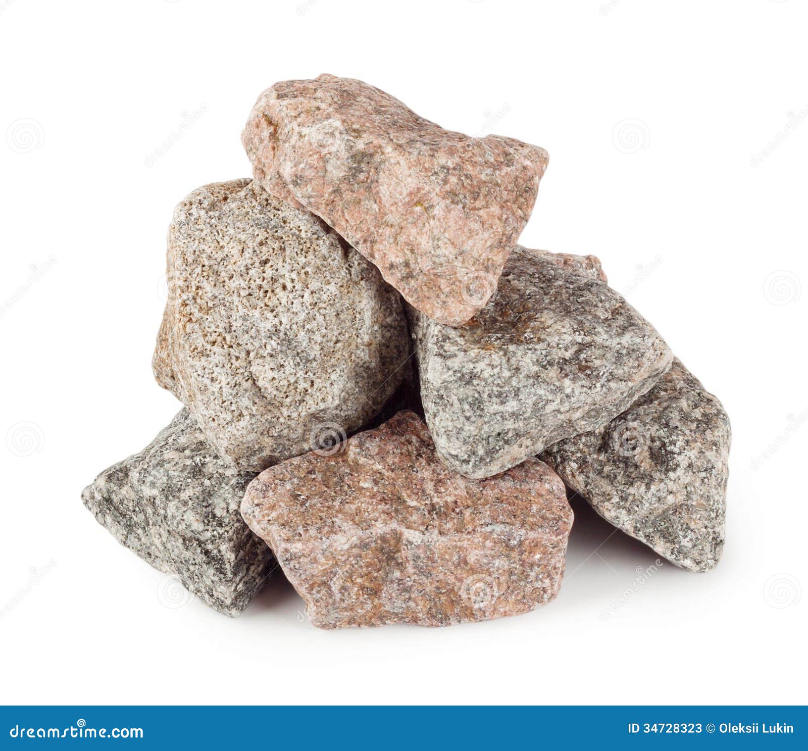 Pyramid of Granite Boulders Stock Image - Image of white, gravel: 34728323