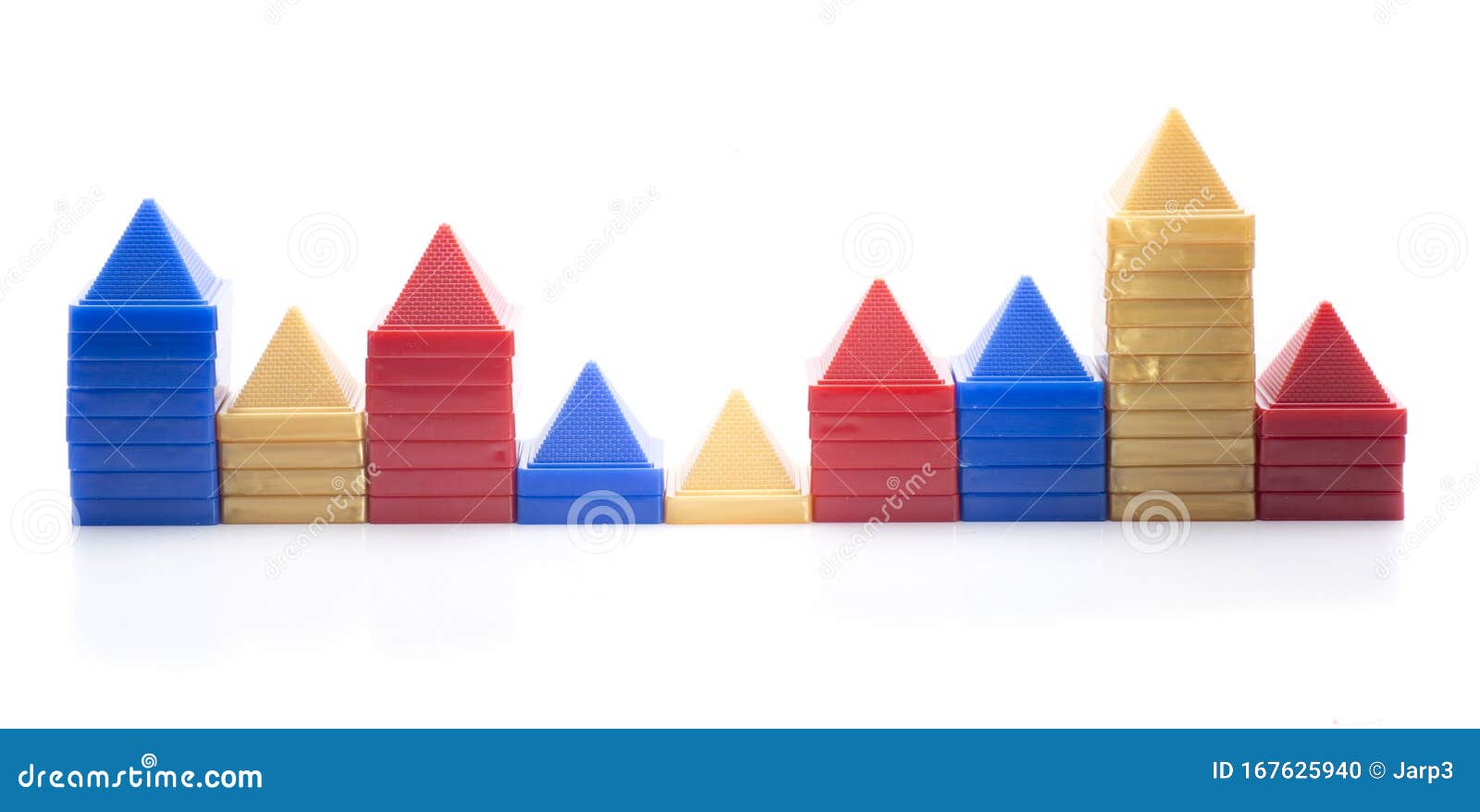 A pyramid graphics stock photo. Image of concept, white - 167625940