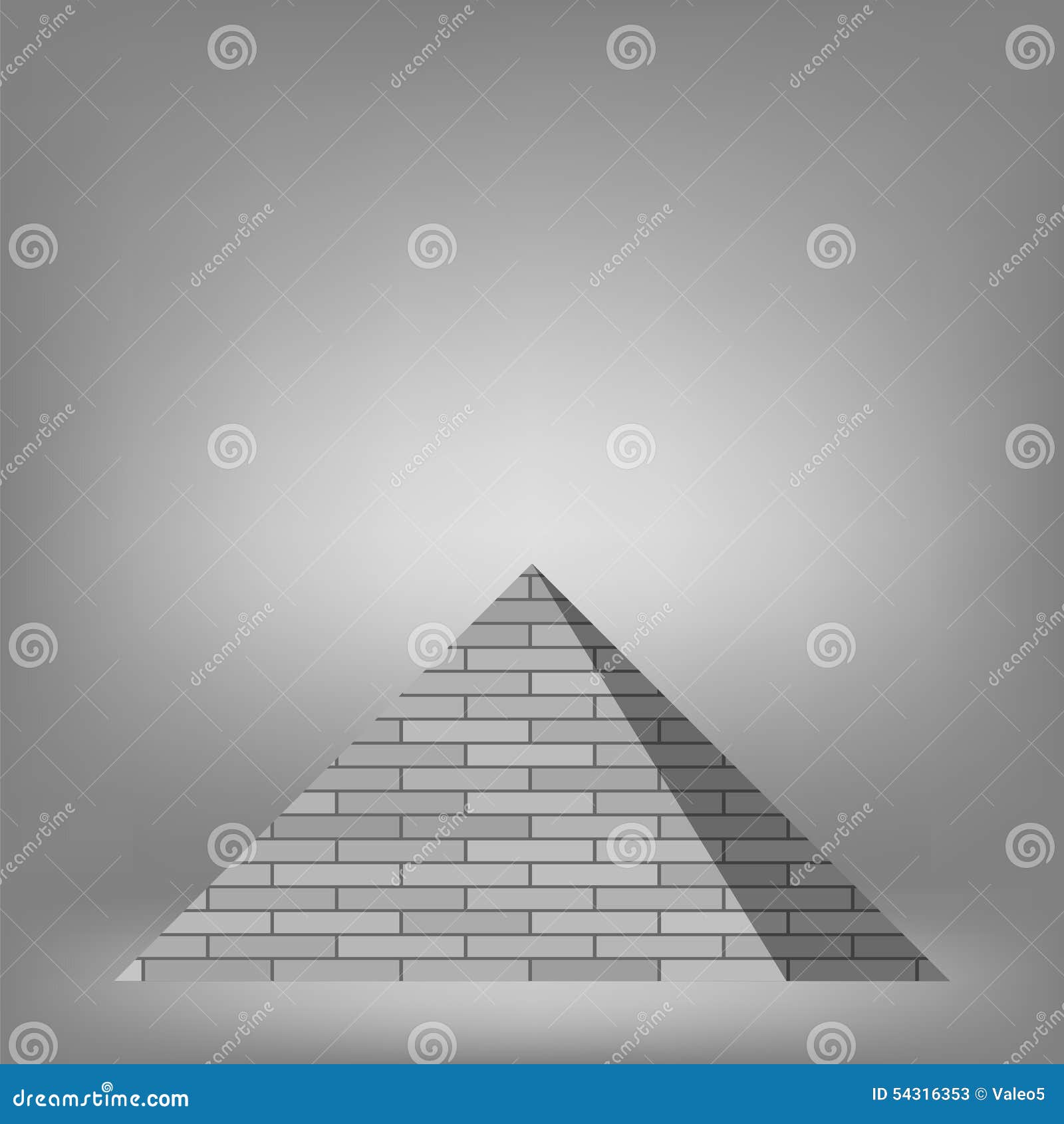 Pyramid stock vector. Illustration of monument, egyptology - 54316353