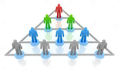 Pyramid Hierarchy. Business Concept Stock Illustration - Illustration ...