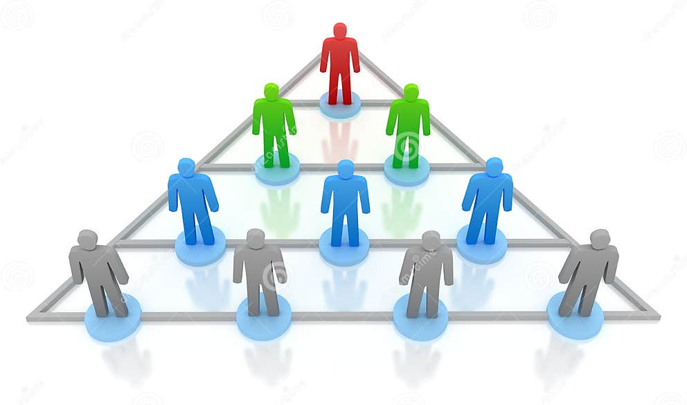 Pyramid Hierarchy. Business Concept Stock Illustration - Illustration ...