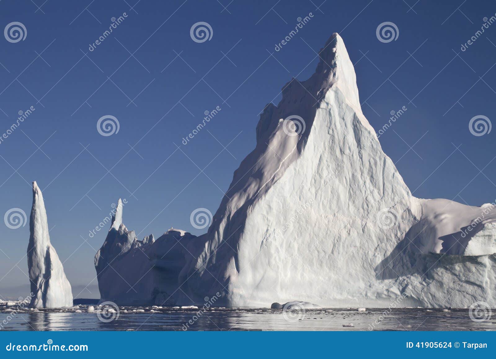 Pyramid Iceberg with Two Peaks in Antarctic Stock Photo - Image of ...