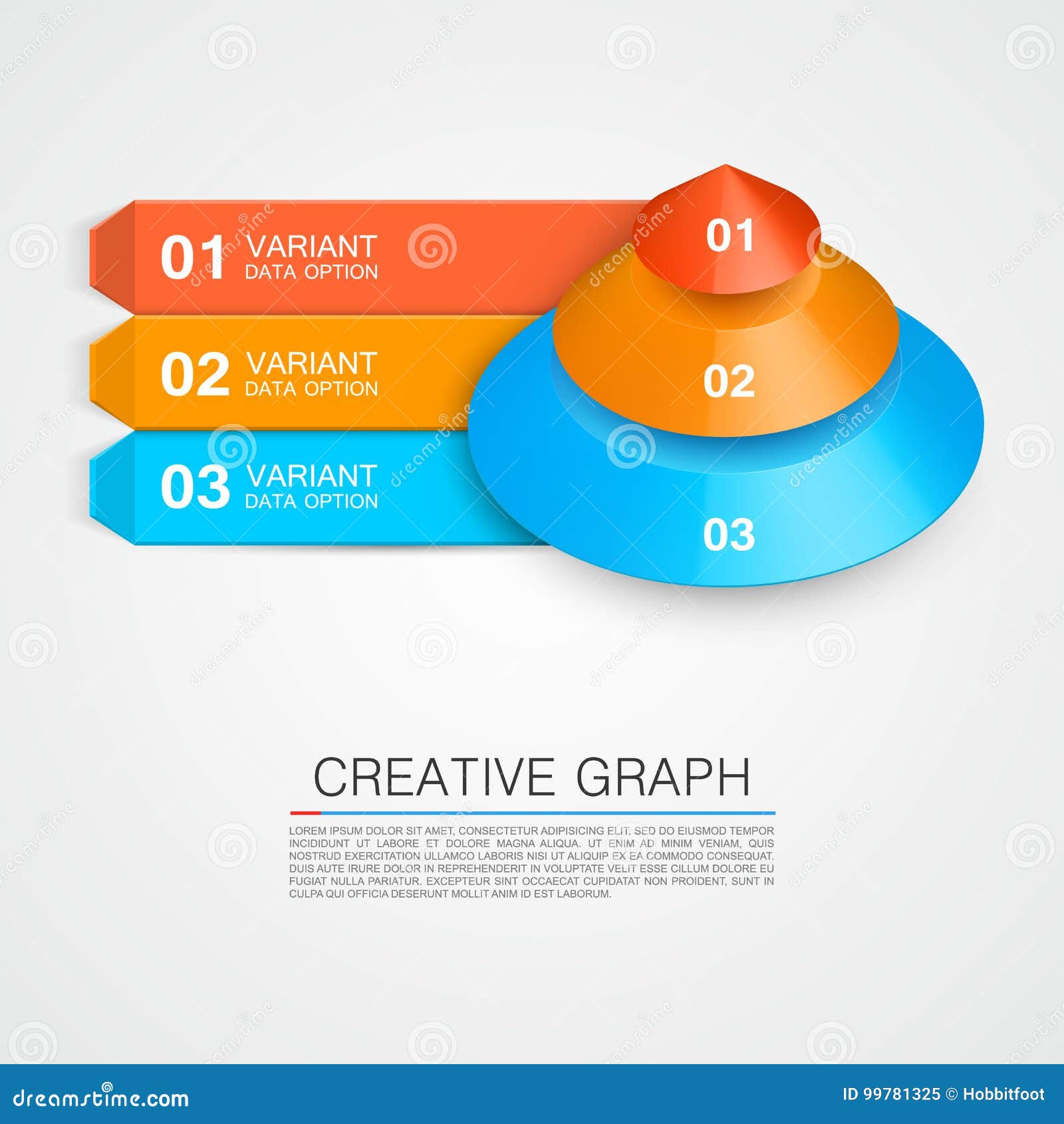 Pyramid Icon for Business Creative Graph. Stock Vector - Illustration ...