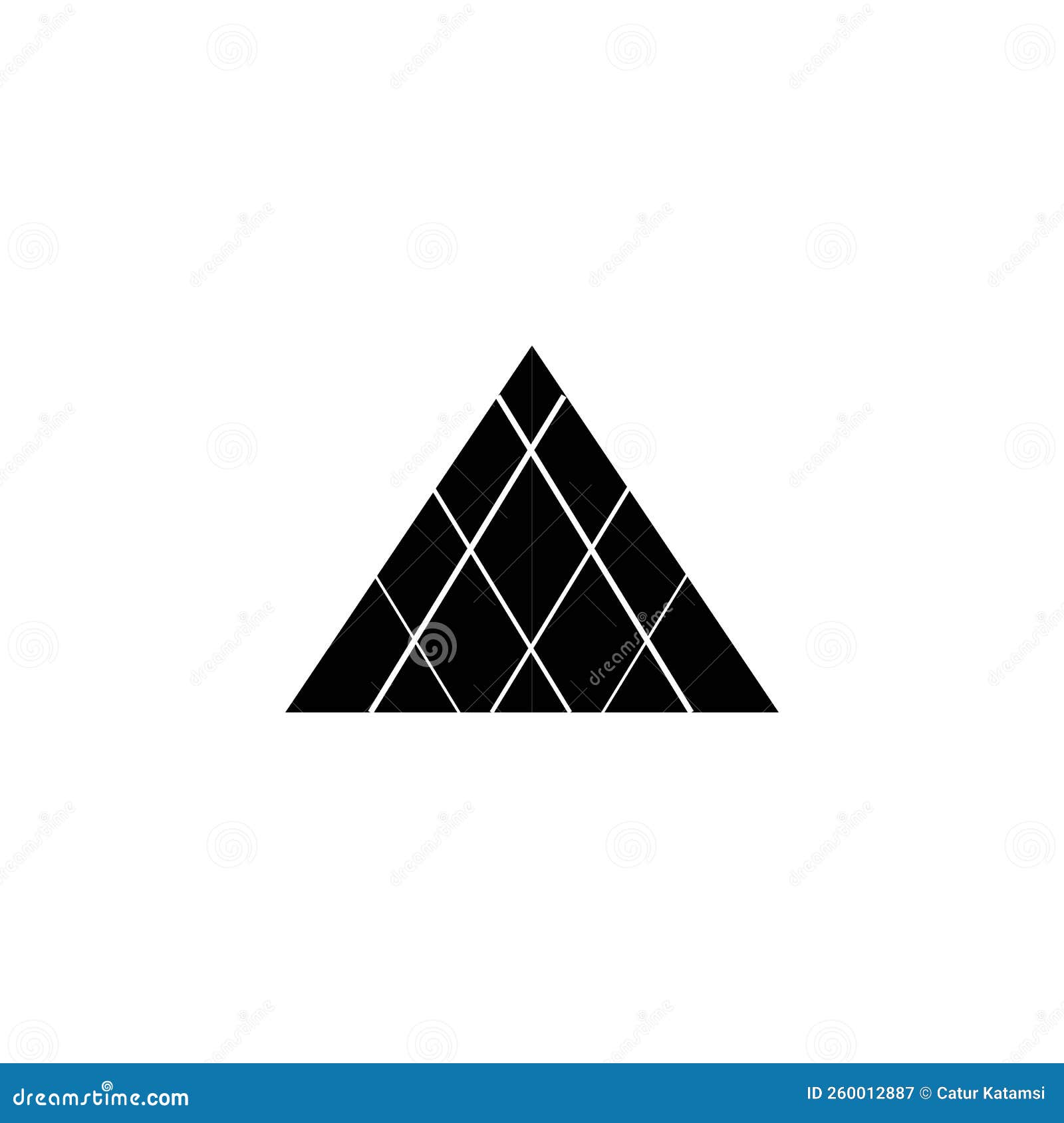 Pyramid icon logo vector stock illustration. Illustration of geometric ...