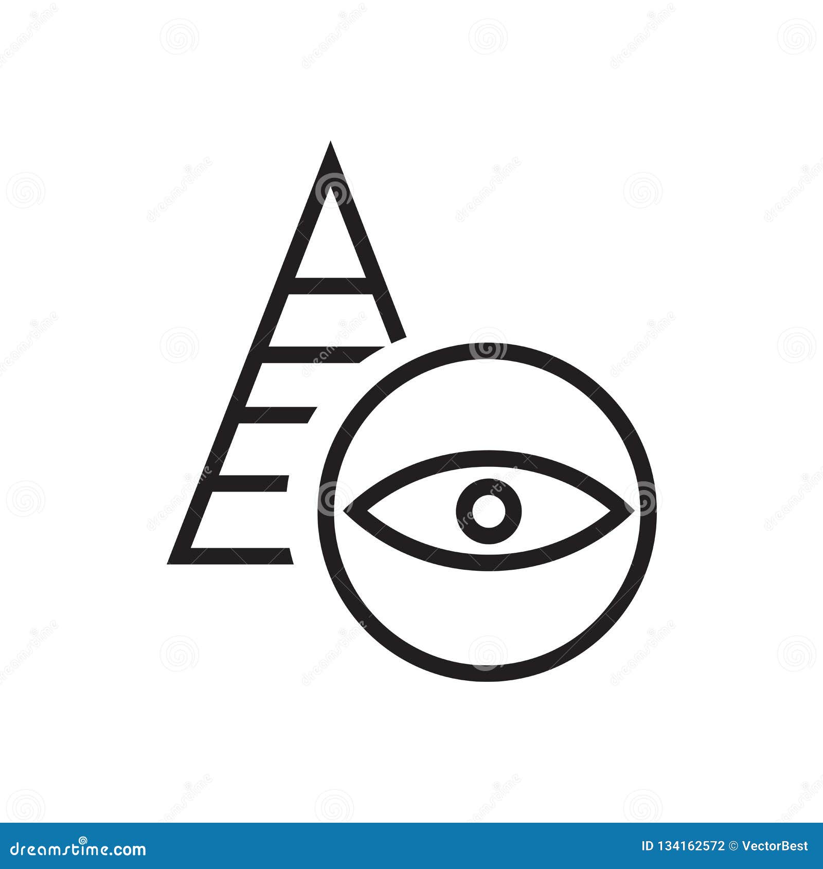 Pyramid Icon Vector Sign and Symbol Isolated on White Background Stock ...