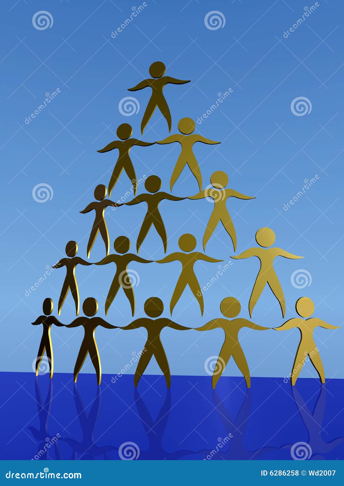 Pyramid icons stock illustration. Illustration of together - 6286258