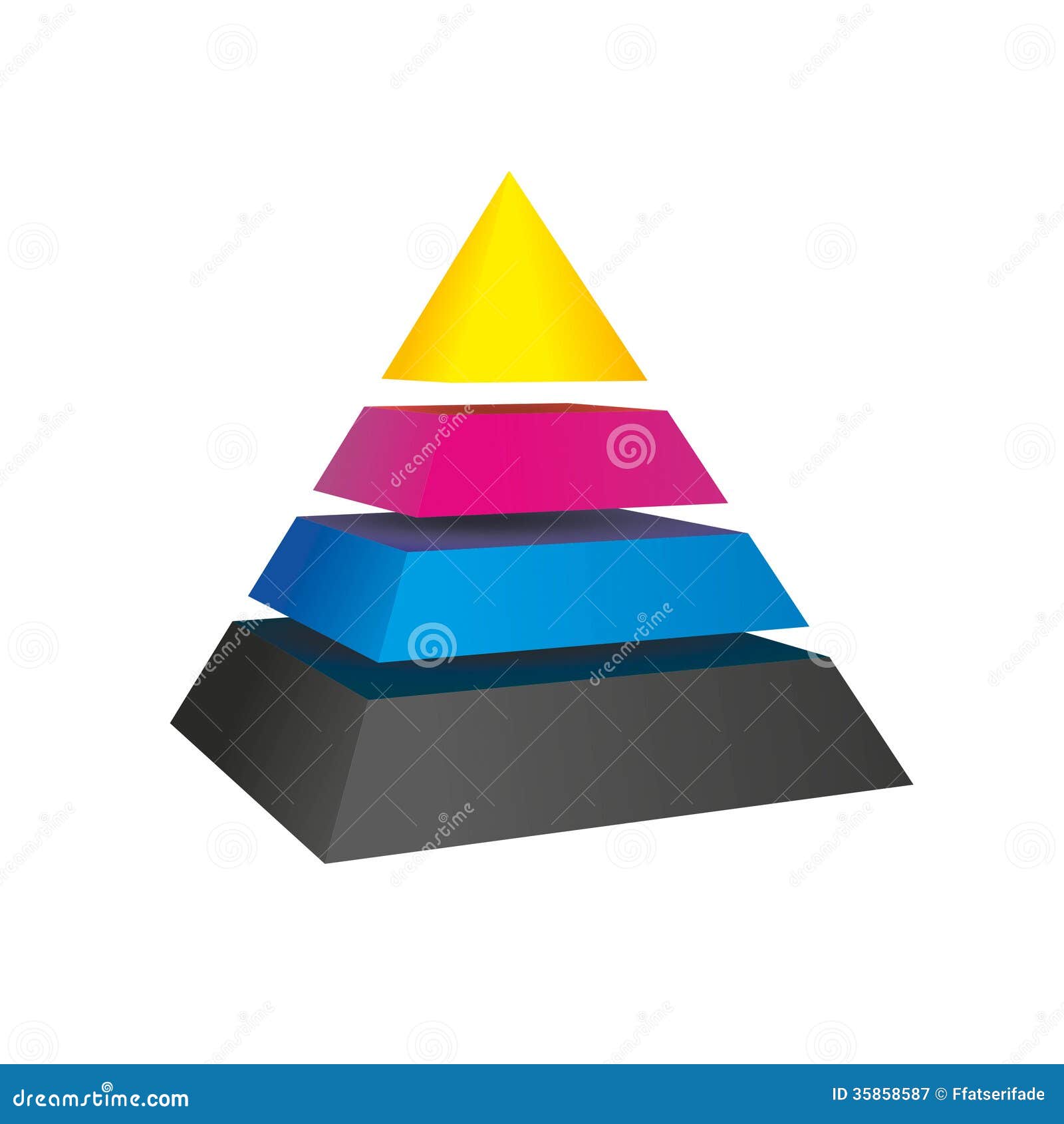 Pyramid stock illustration. Illustration of recommendation - 35858587