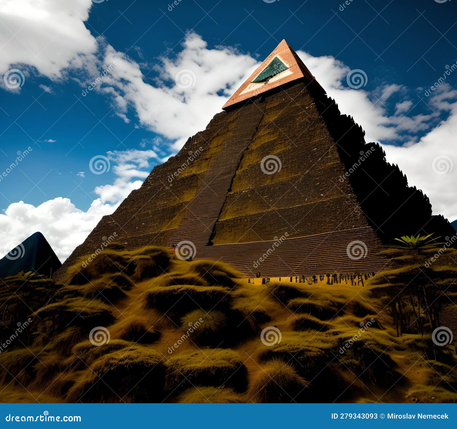 Pyramid Of Incas, Generative AI Illustration Stock Photo ...