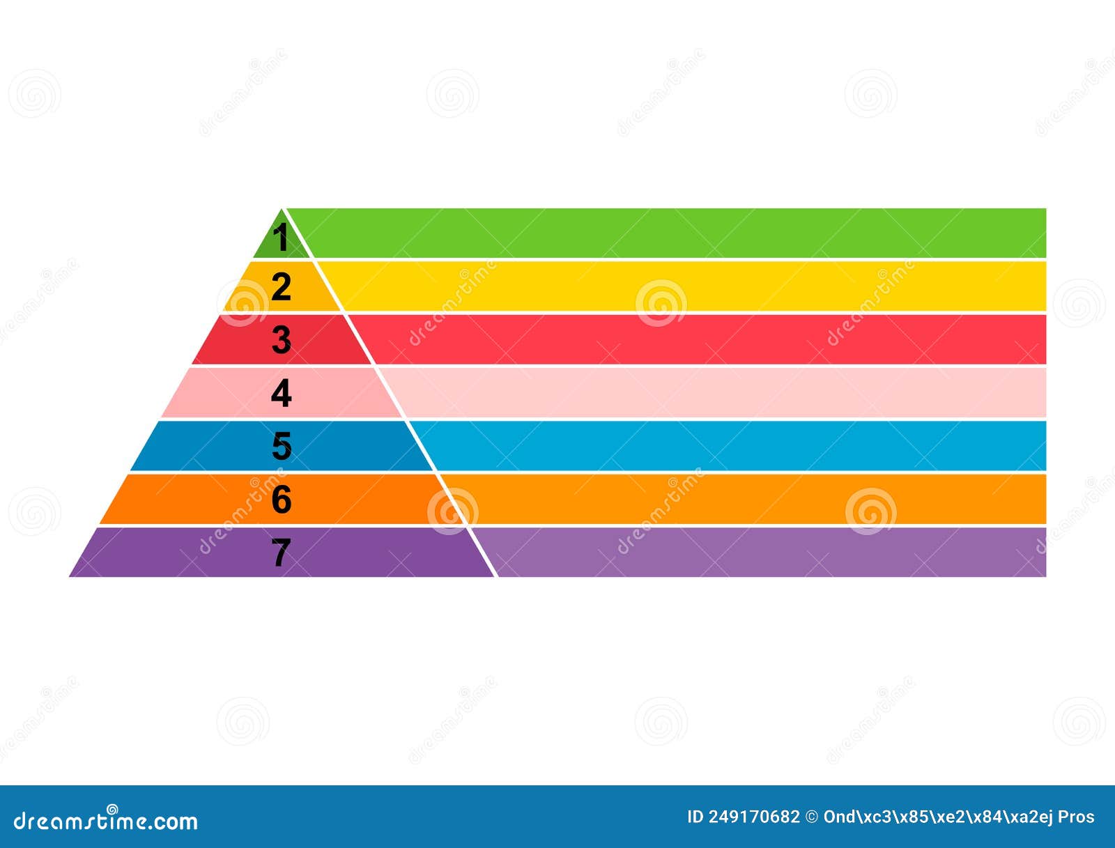 Pyramid 4 Step Process Chart Infographics With Option Circles. Funnel ...