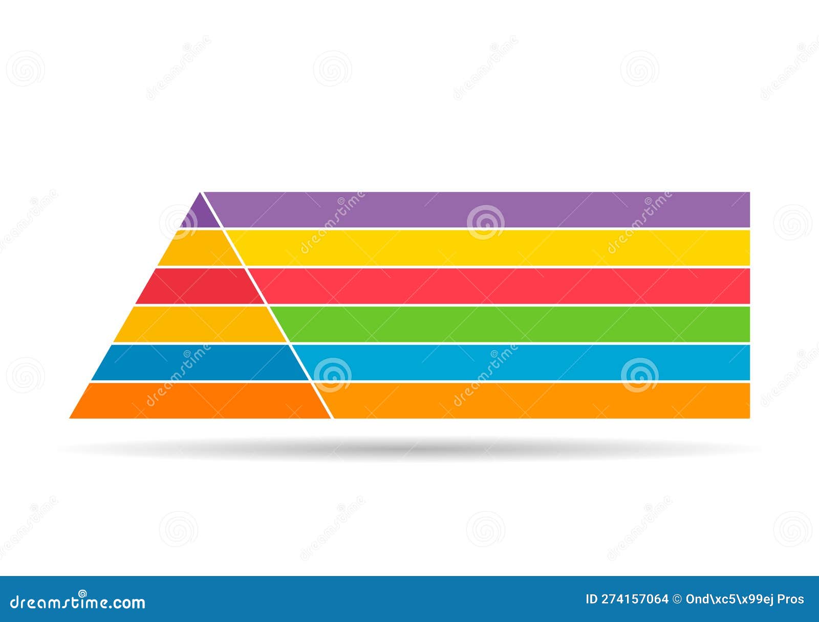 Pyramid Infographic Chart Layout Shadow, Info Modern Concept Step ...