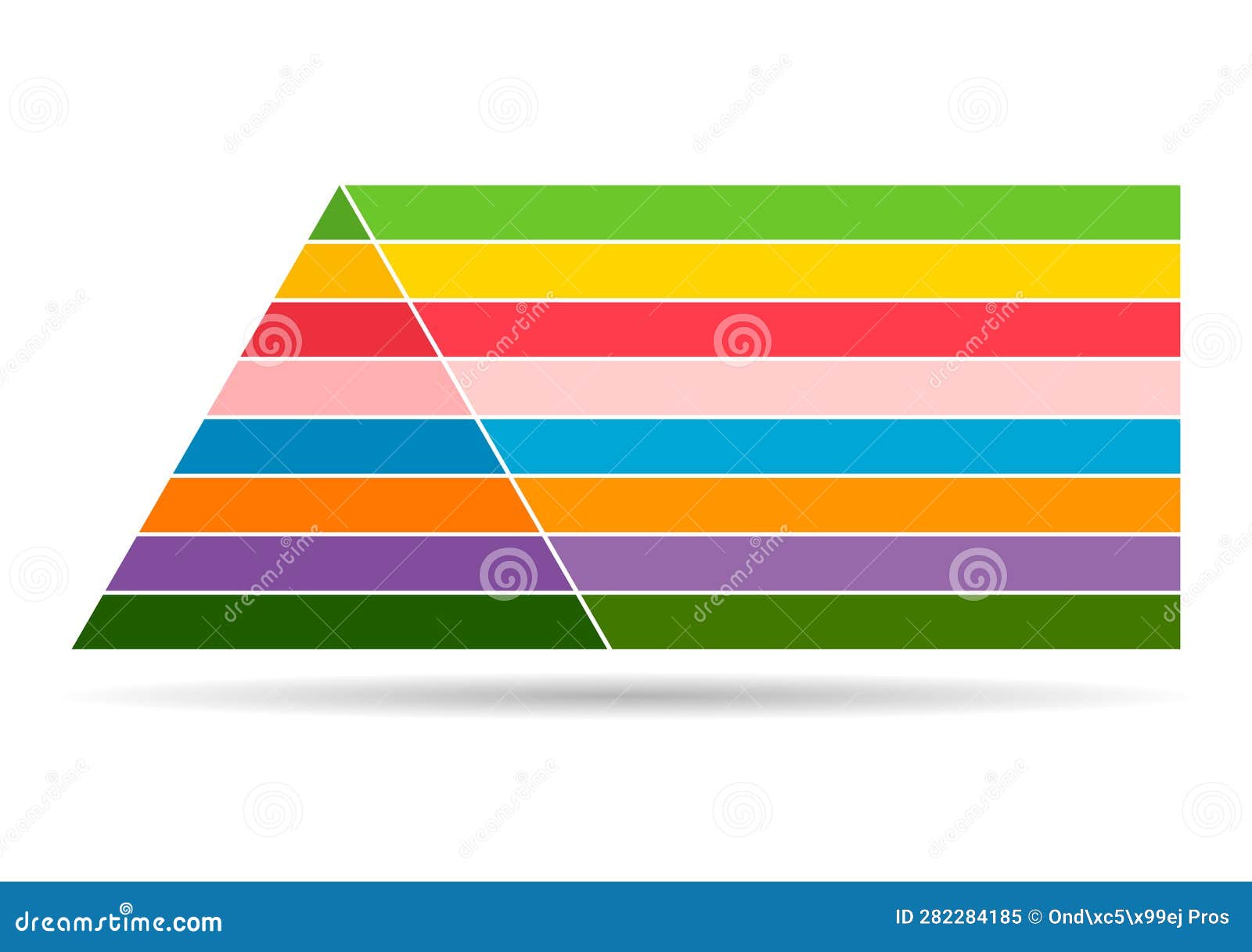 Pyramid Infographic Chart Layout Shadow, Info Modern Concept Step ...