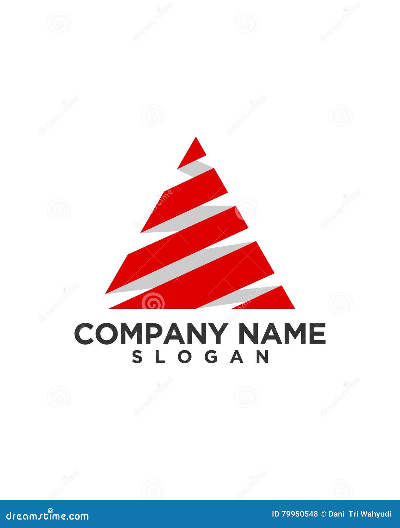 A Pyramid Initial Icon Financial Business Insurance Abstract Stock ...