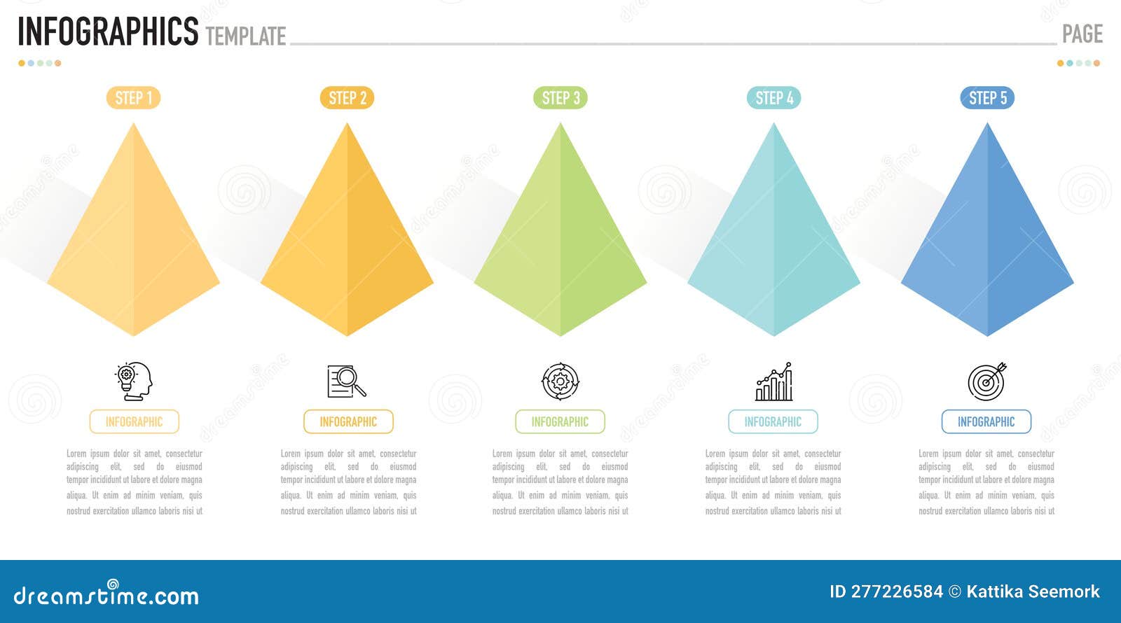 Pyramid Isometric Infographic for Business Presentation Stock ...