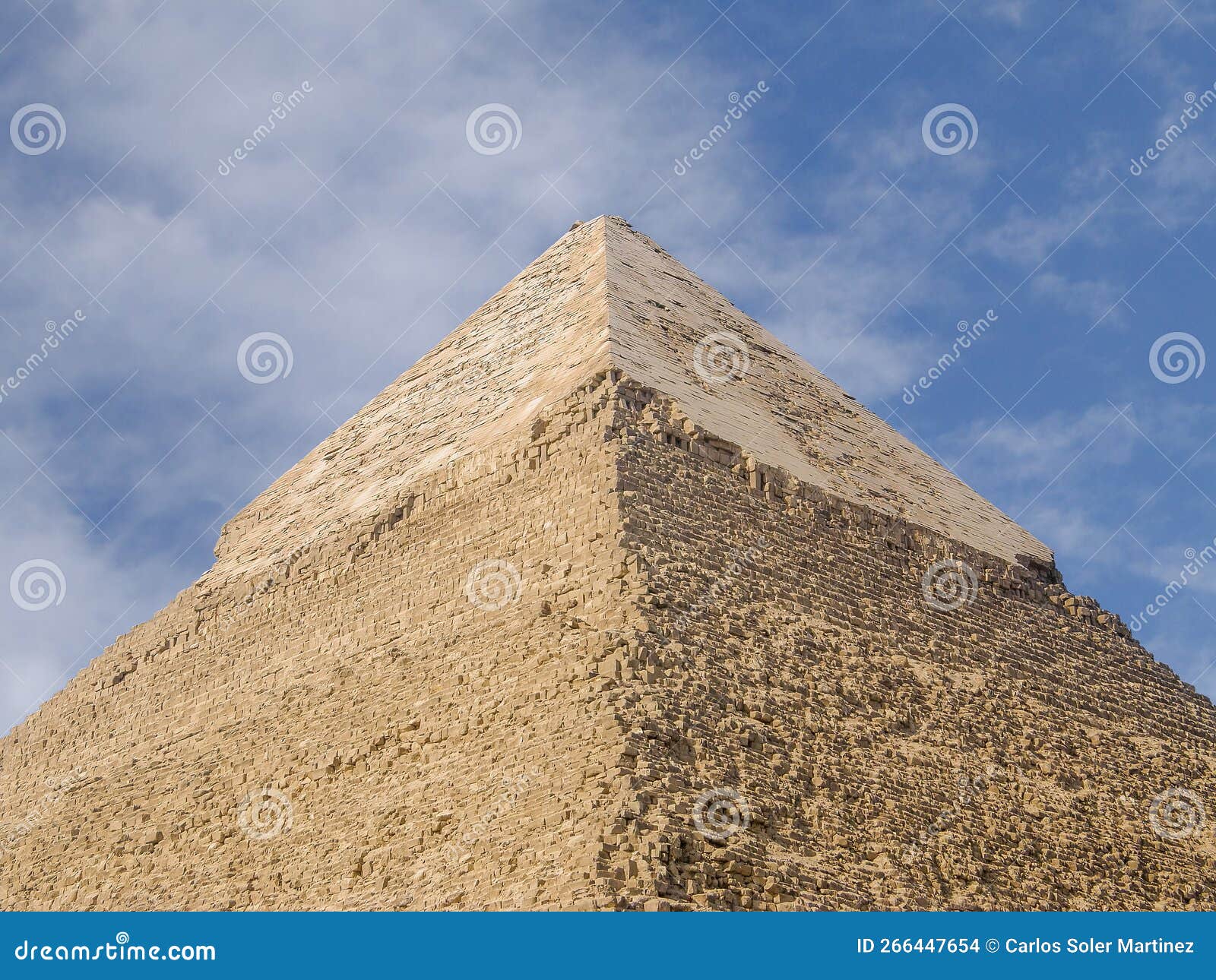 The Pyramid of Kefren in Cairo, Giza, Egypt Stock Photo - Image of ...