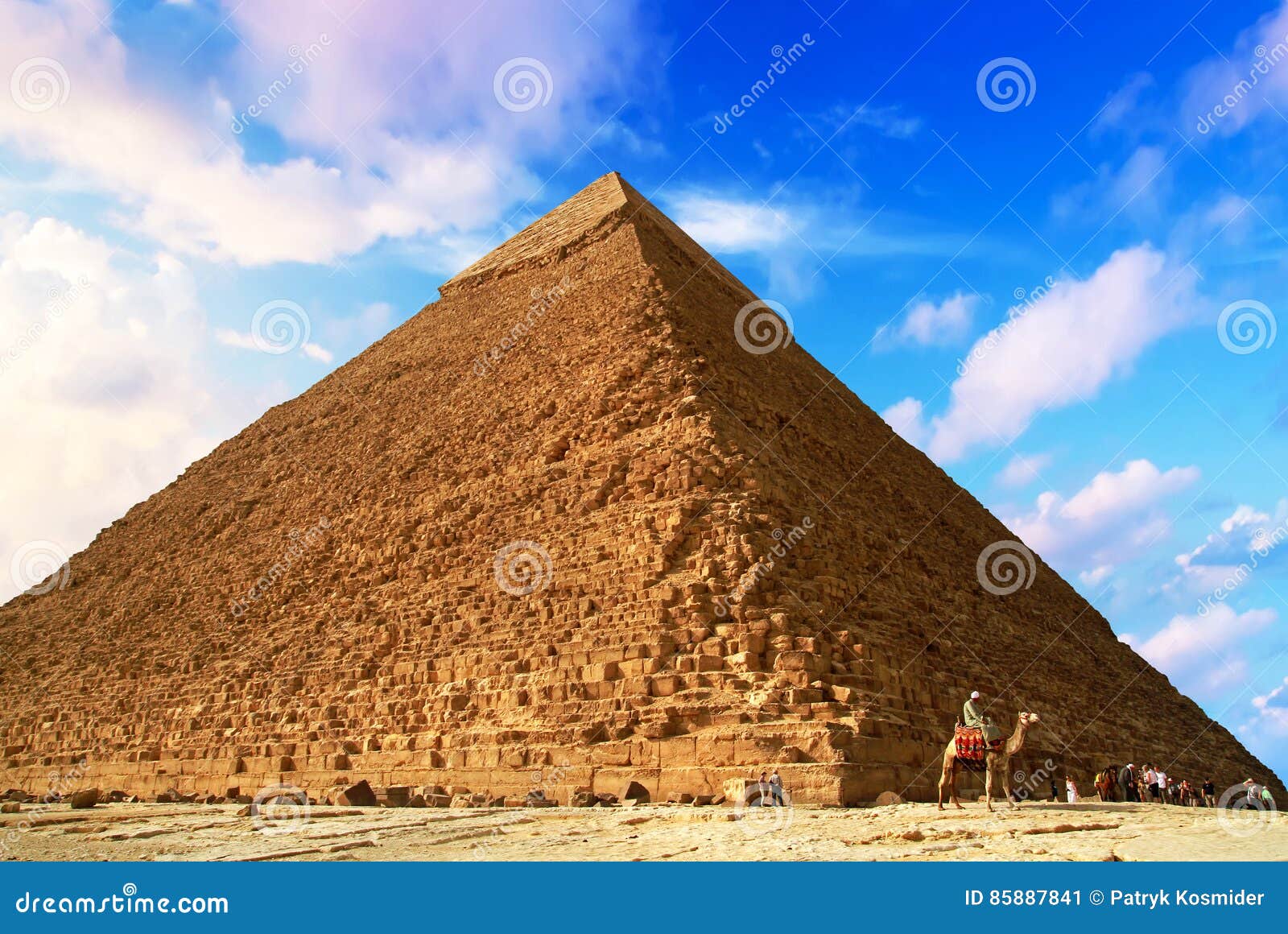 The Pyramid of Khafre in Giza Editorial Photo - Image of destination ...