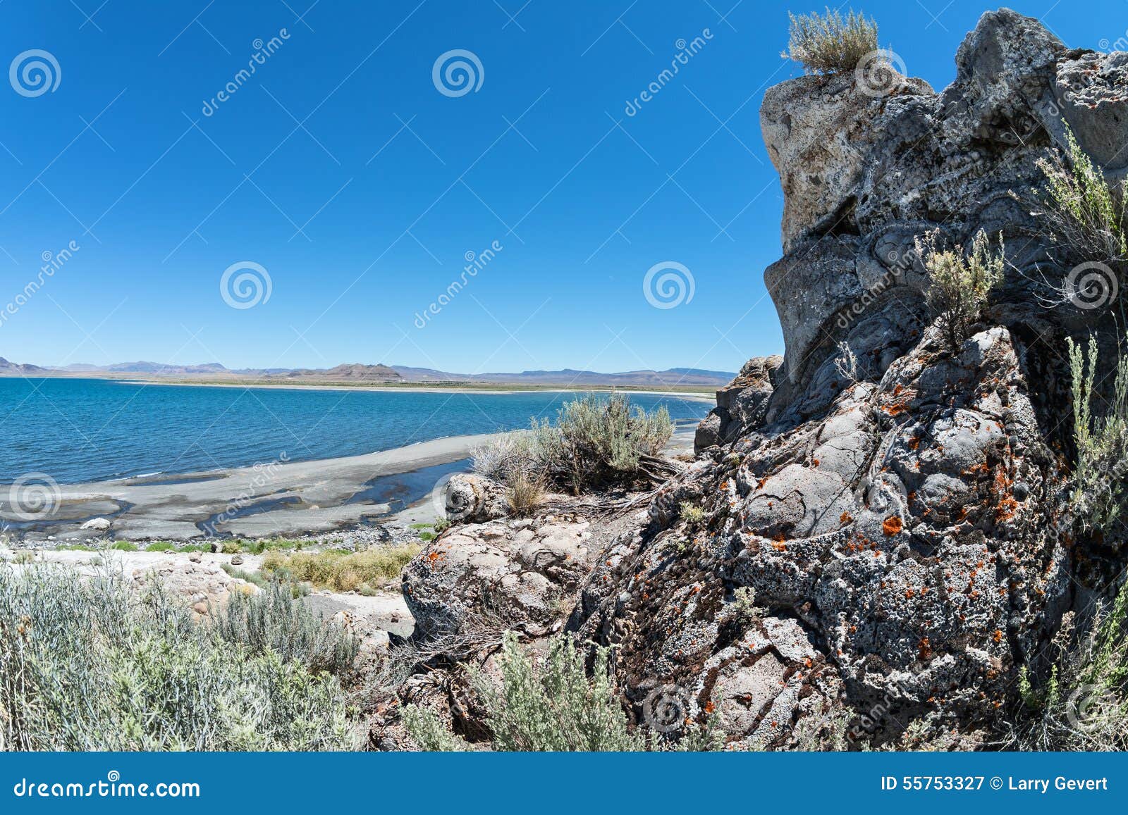 Pyramid lake, Nevada stock image. Image of great, green - 55753327