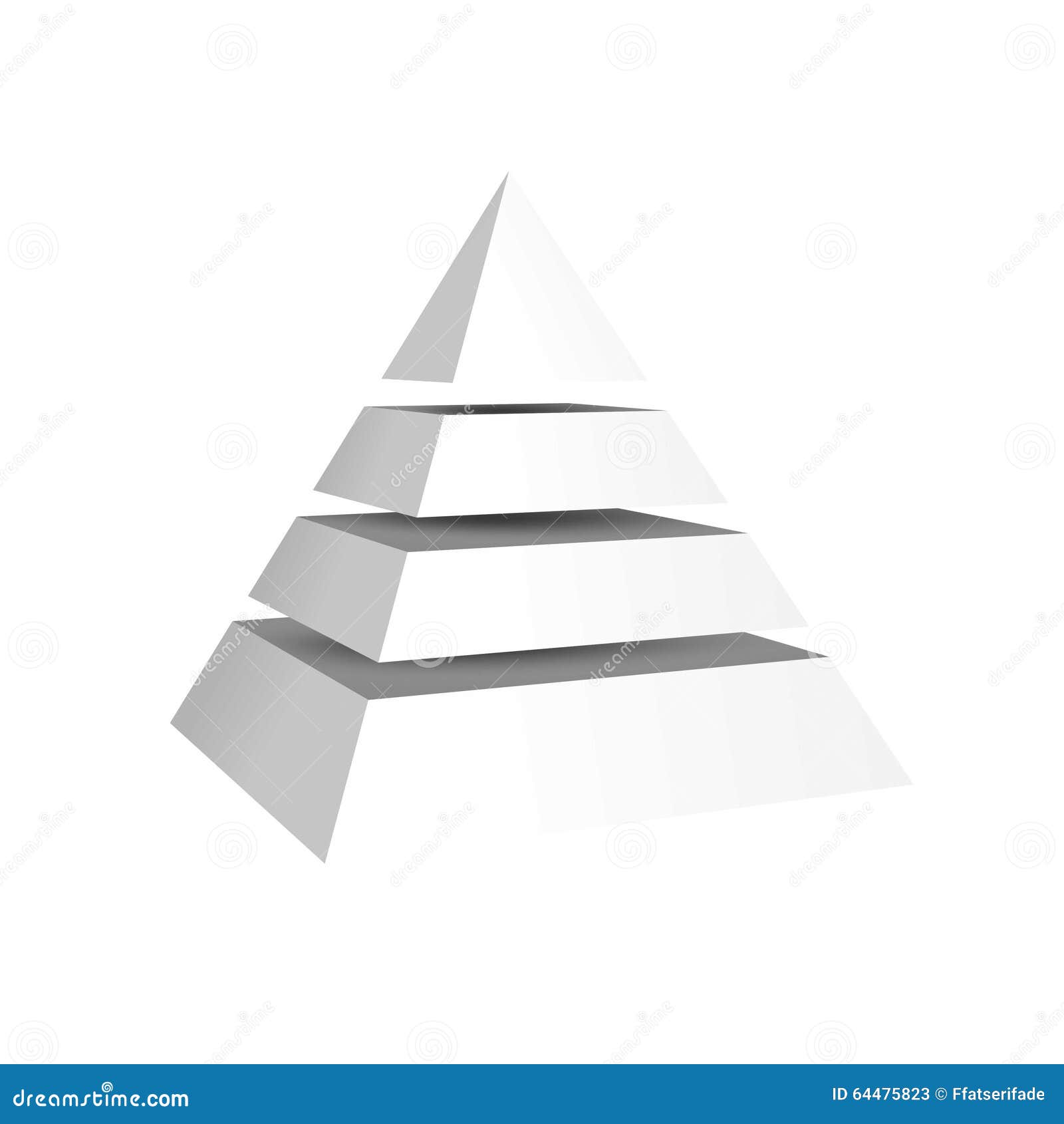 Pyramid with layers stock illustration. Illustration of background ...