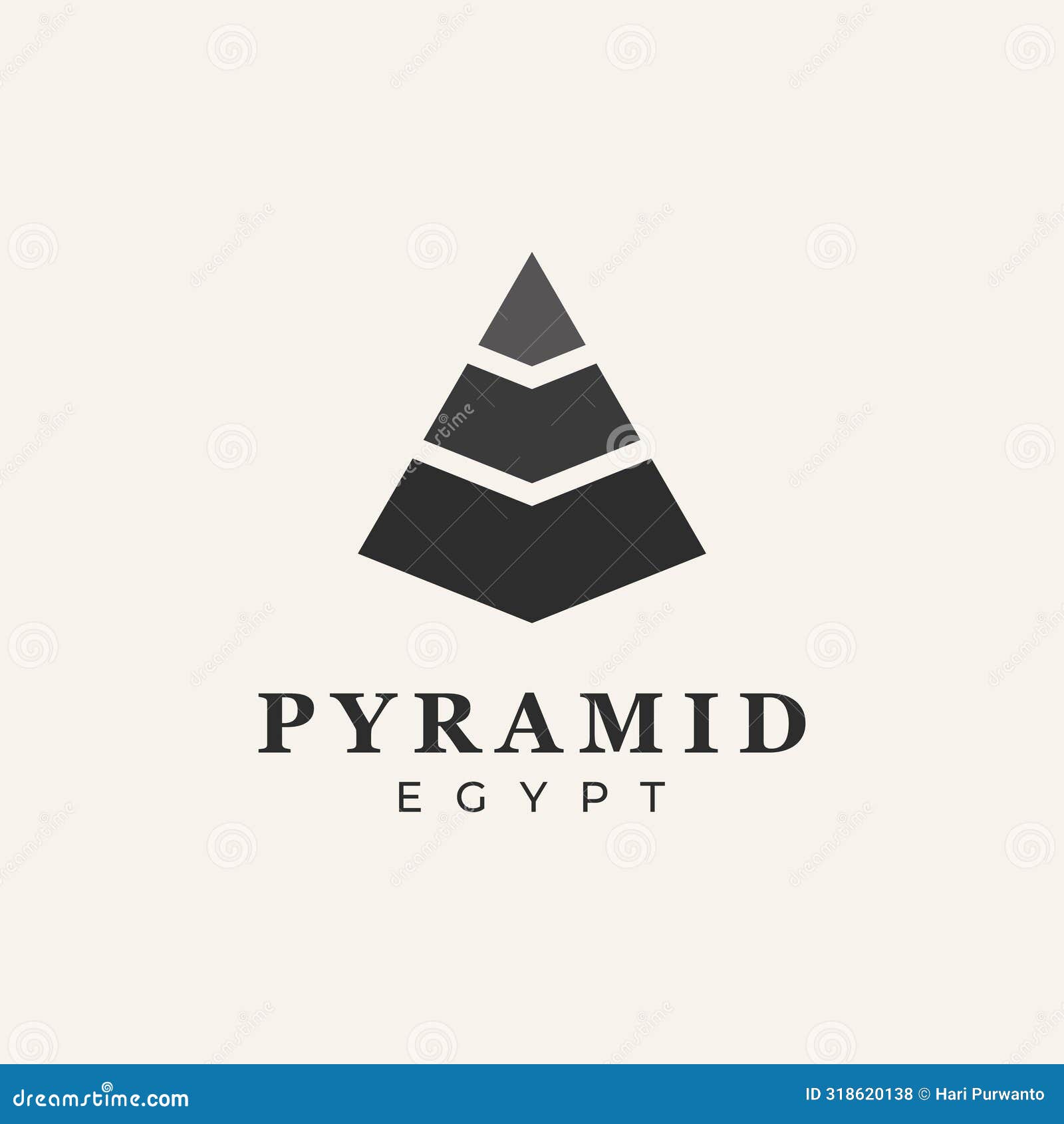 Pyramid Logo Design Vector Silhouette Stock Vector - Illustration of ...