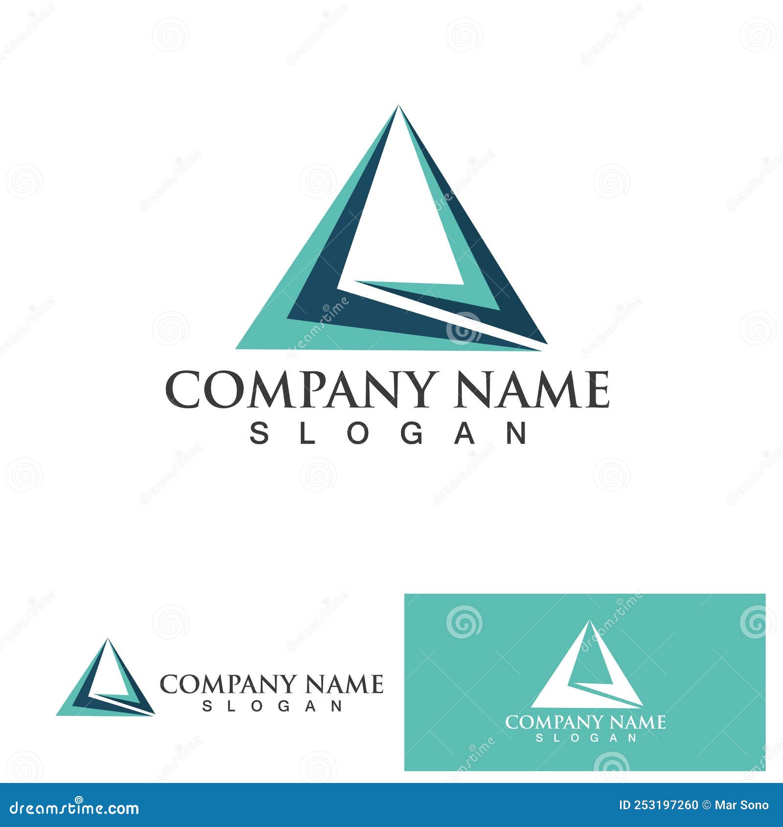 Pyramid Logo and Symbol Vector Element Stock Vector - Illustration of ...