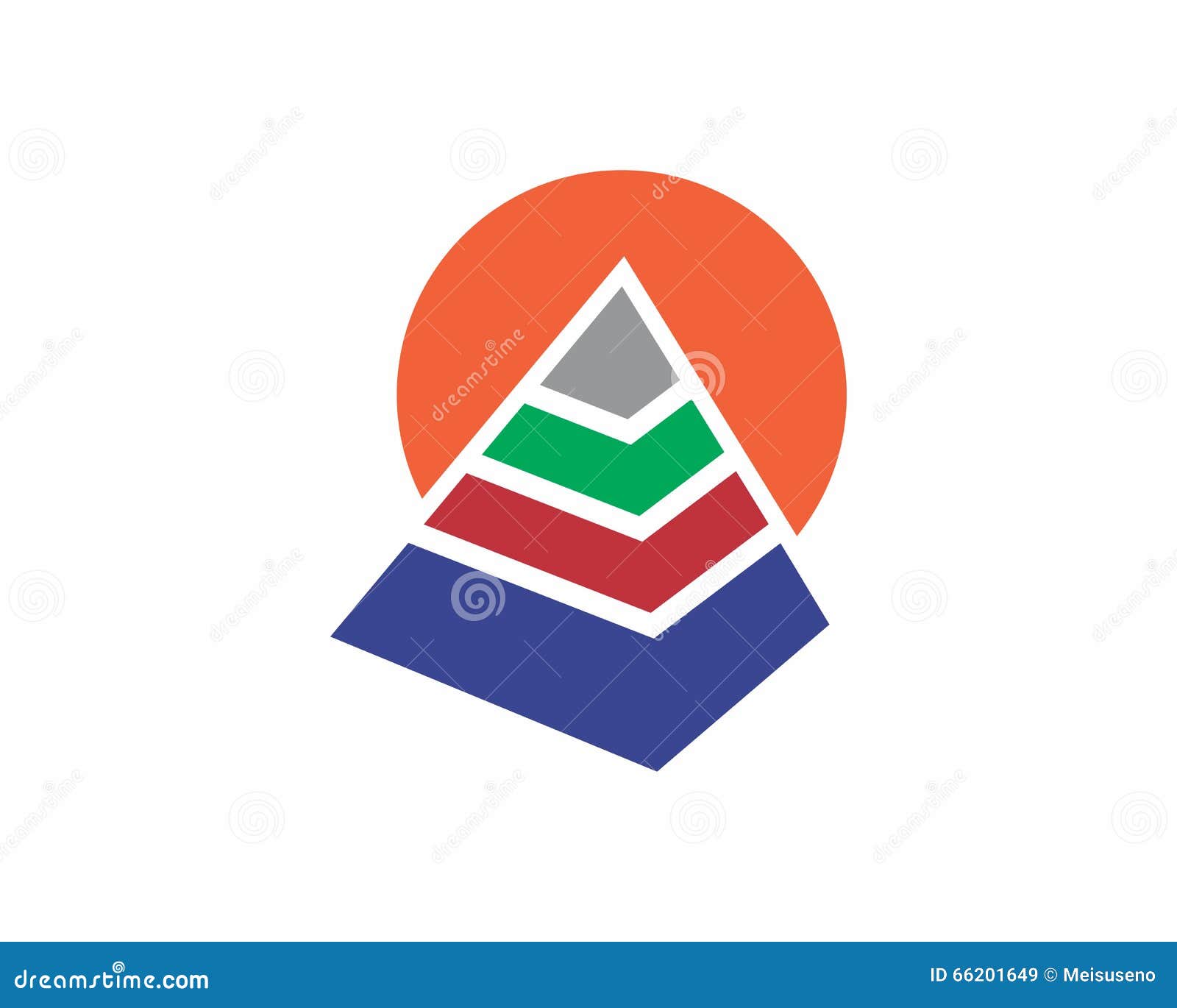 Pyramid Logo Template stock vector. Illustration of internet - 66201649