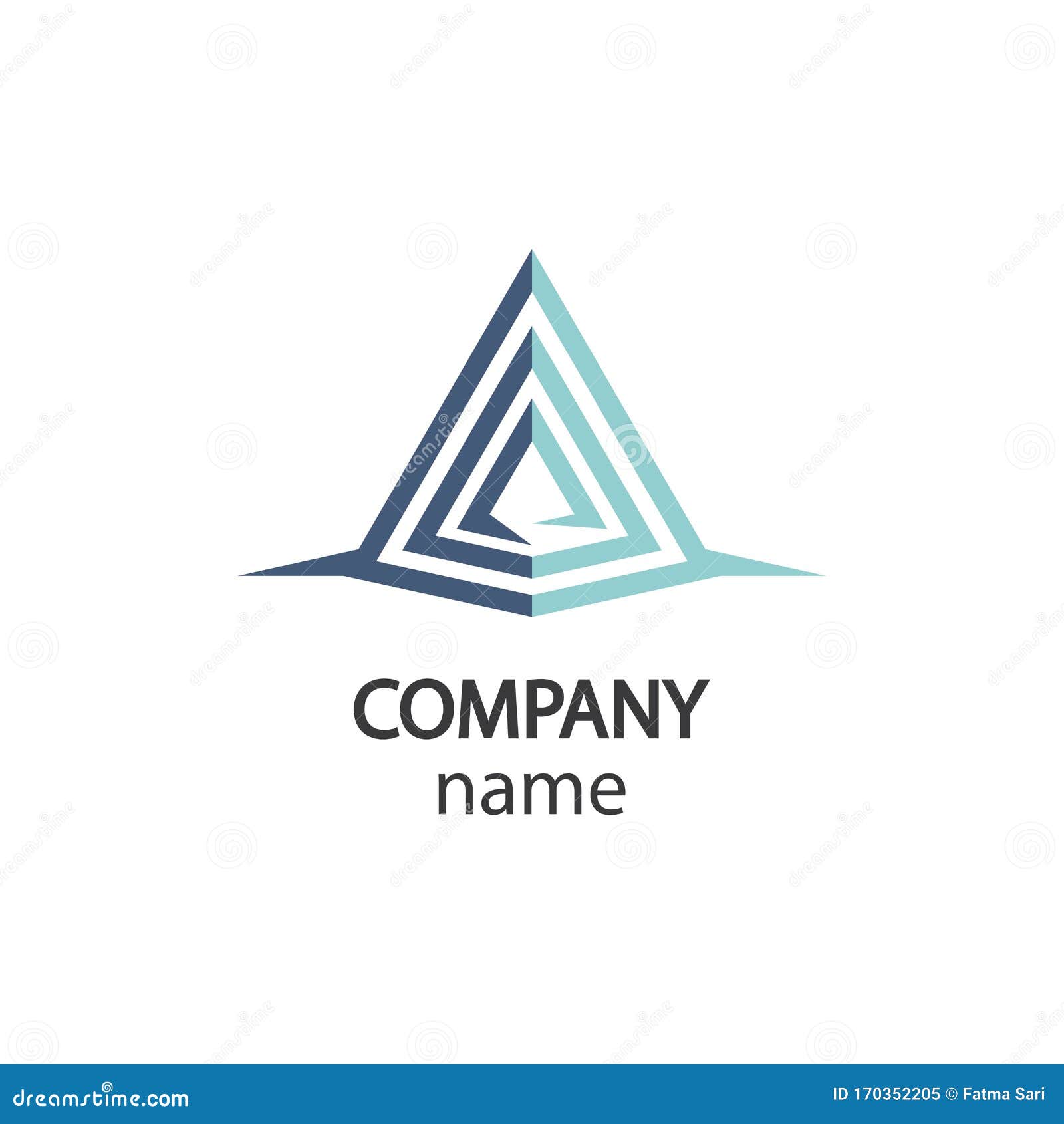 Pyramid logo vector icon stock vector. Illustration of desert - 170352205