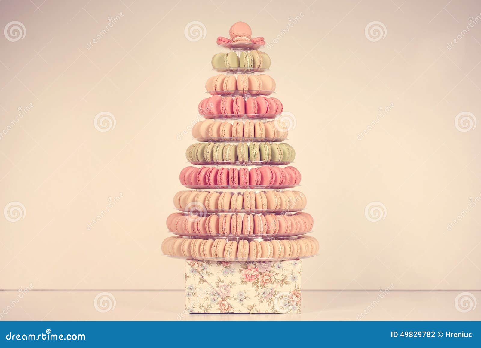 Pyramid of macaroons stock photo. Image of bakery, homemade - 49829782