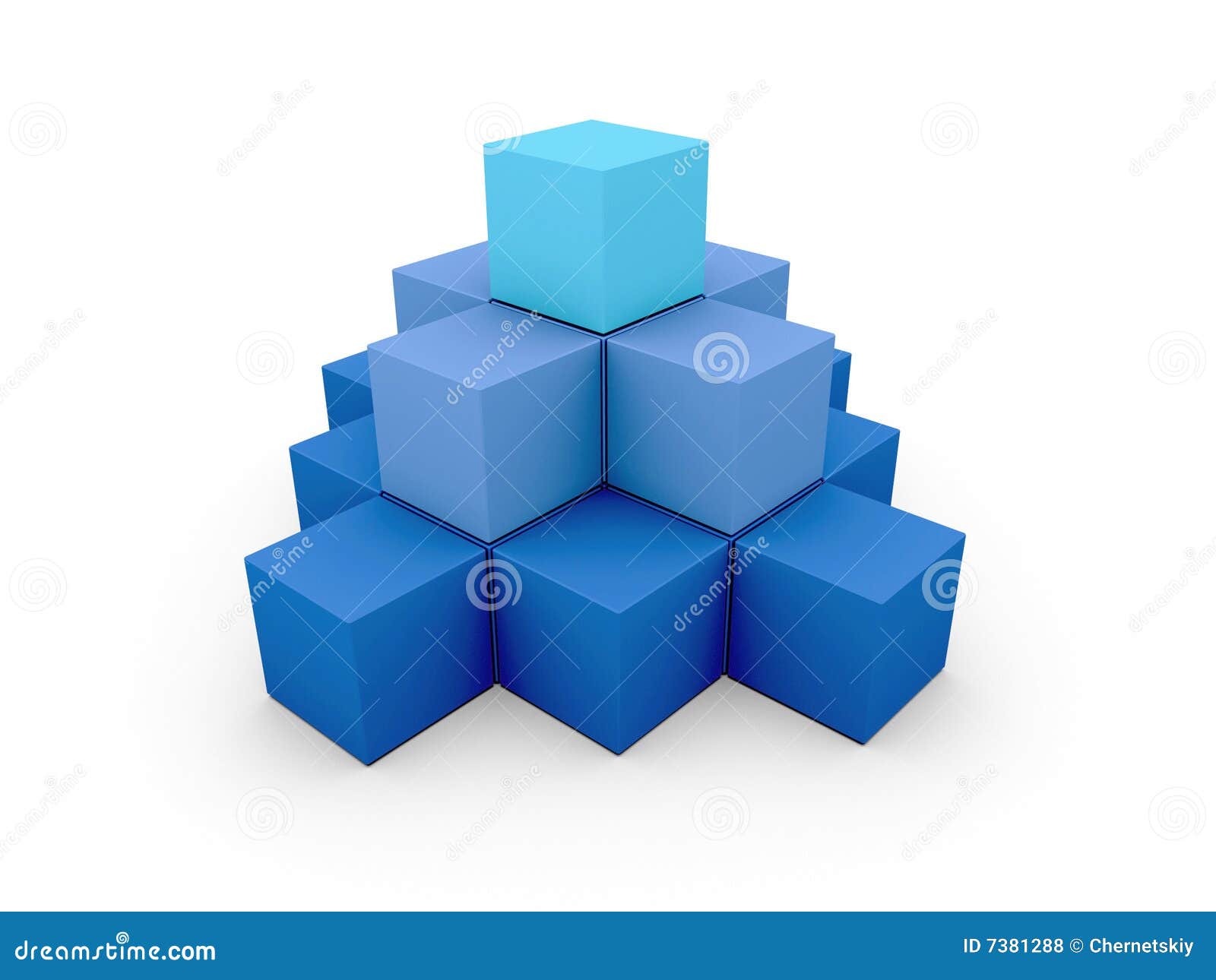 A Pyramid Made of Similar Blue Boxes Stock Illustration - Illustration ... A Pyramid Made of Similar Blue Boxes Stock Illustration - Illustration ...