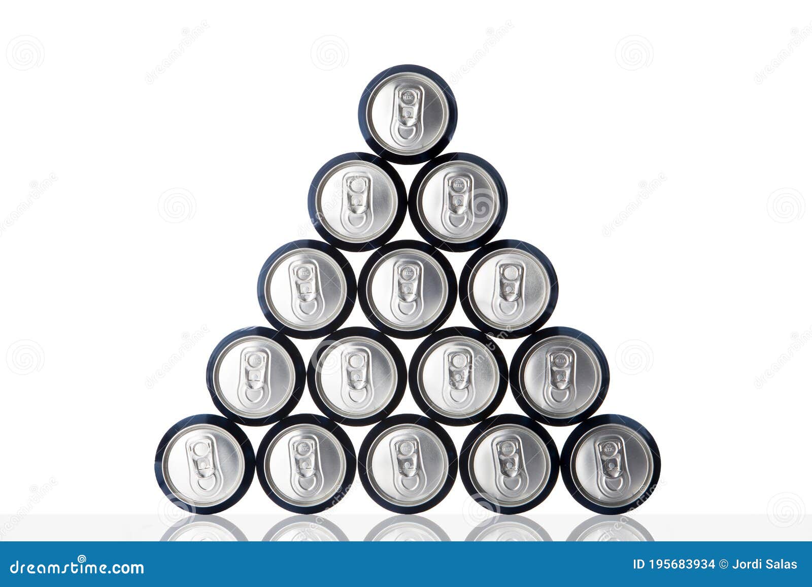 Pyramid Made of Soft Drinks Cans Stock Photo - Image of coca, cans ...
