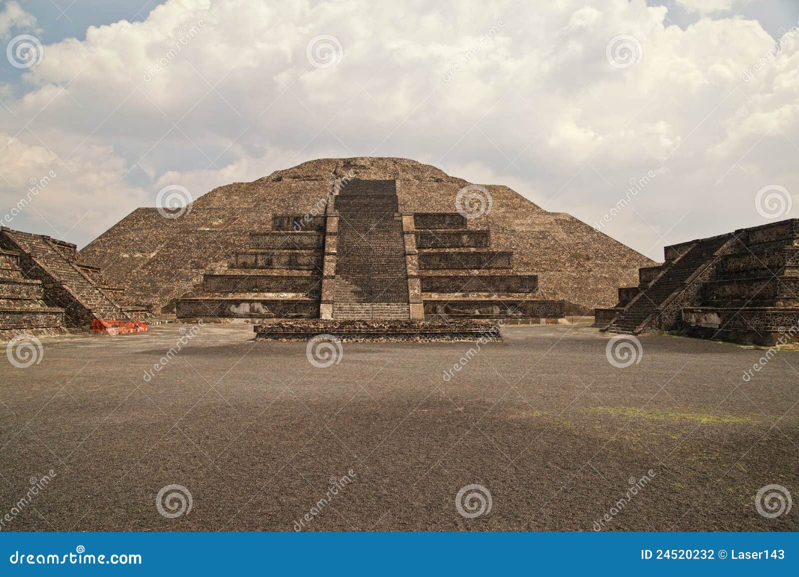 Pyramid of the Moon stock photo. Image of landmark, mexico - 24520232
