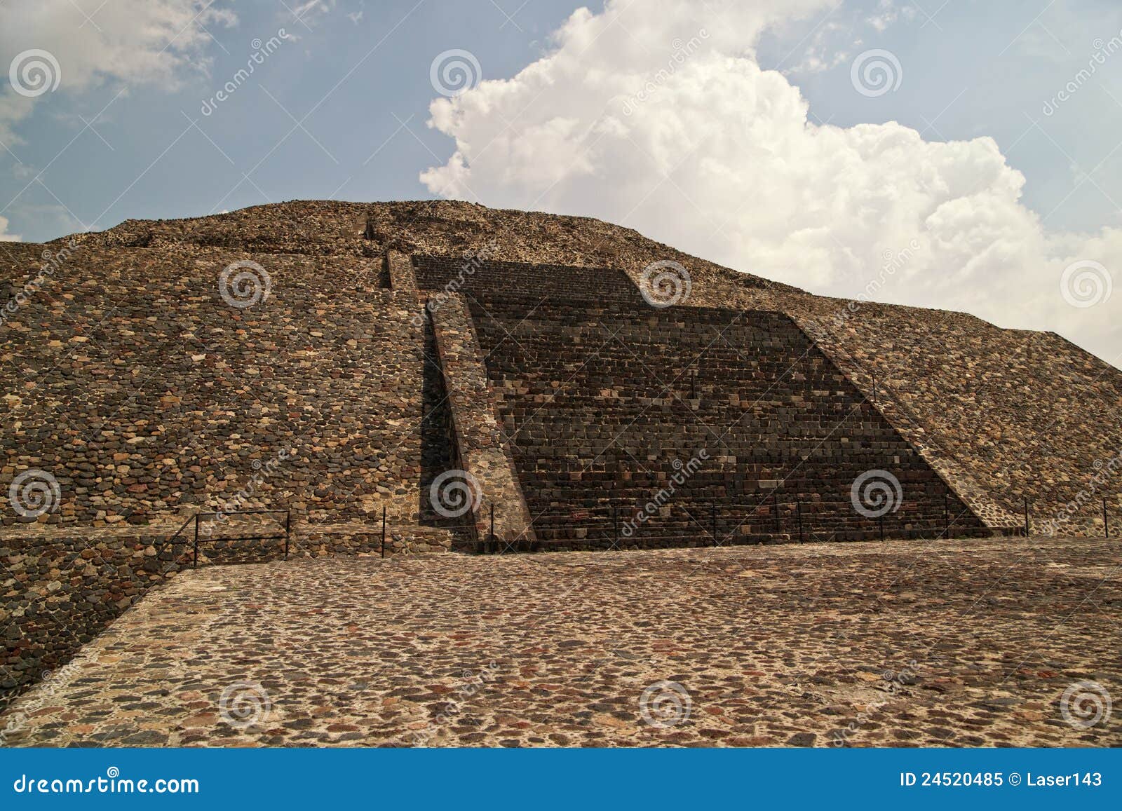 Pyramid of the Moon stock image. Image of place, gods - 24520485