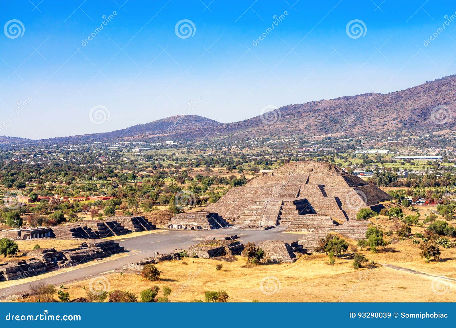 Pyramid of the Moon stock image. Image of spring, valley - 93290039