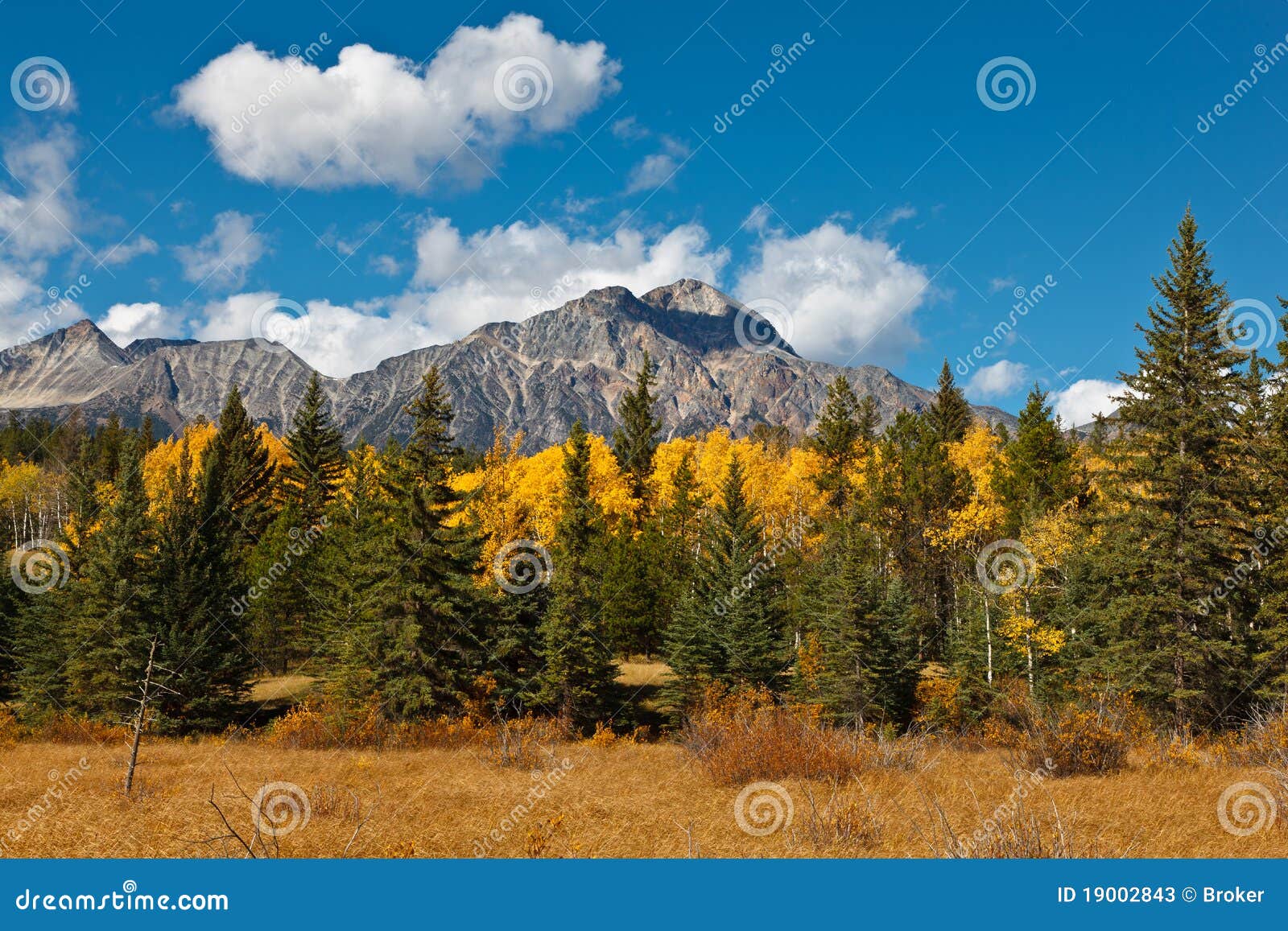 Pyramid Mountain, Canada stock image. Image of discovery - 19002843