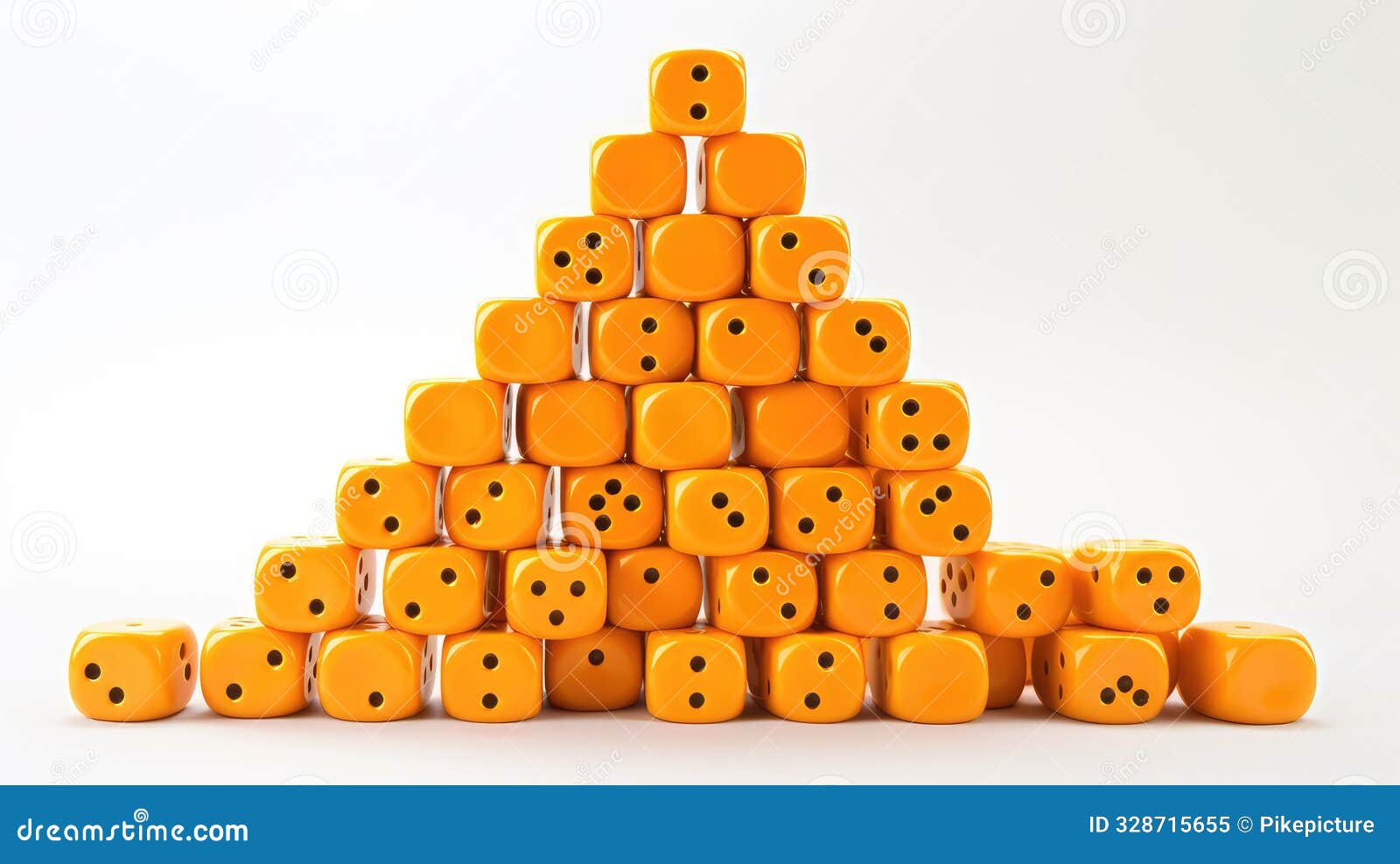 Pyramid Of Dice Royalty-Free Stock Photo | CartoonDealer.com #4889877