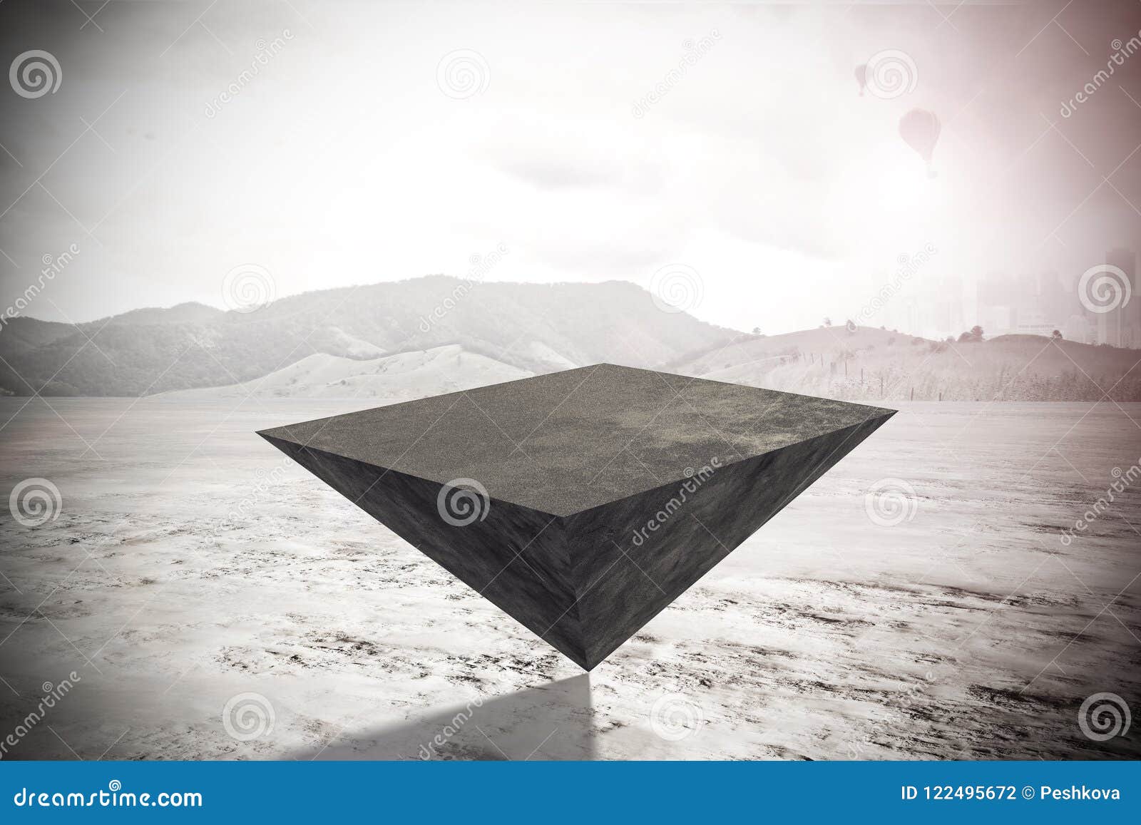 Pyramid on Outdoor Background Stock Illustration - Illustration of ...