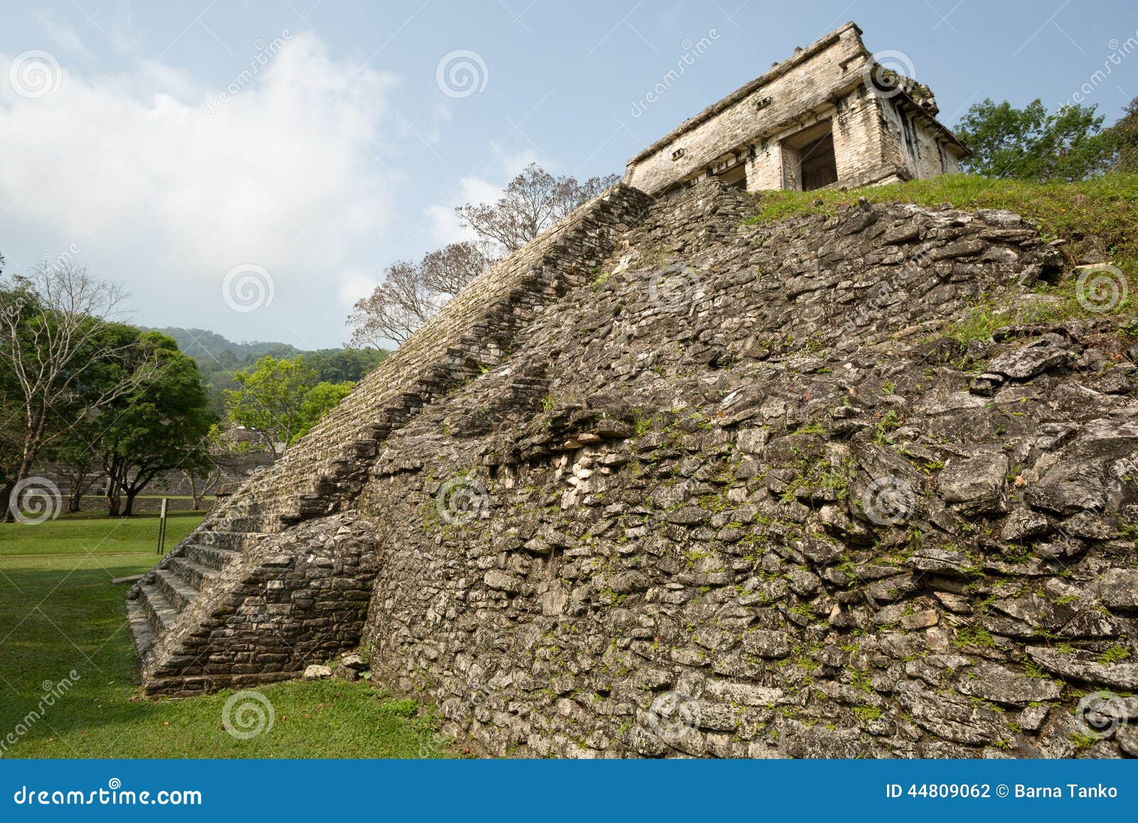Pyramid at Palenque,Chiapas,Mexico Stock Photo - Image of ancient ...
